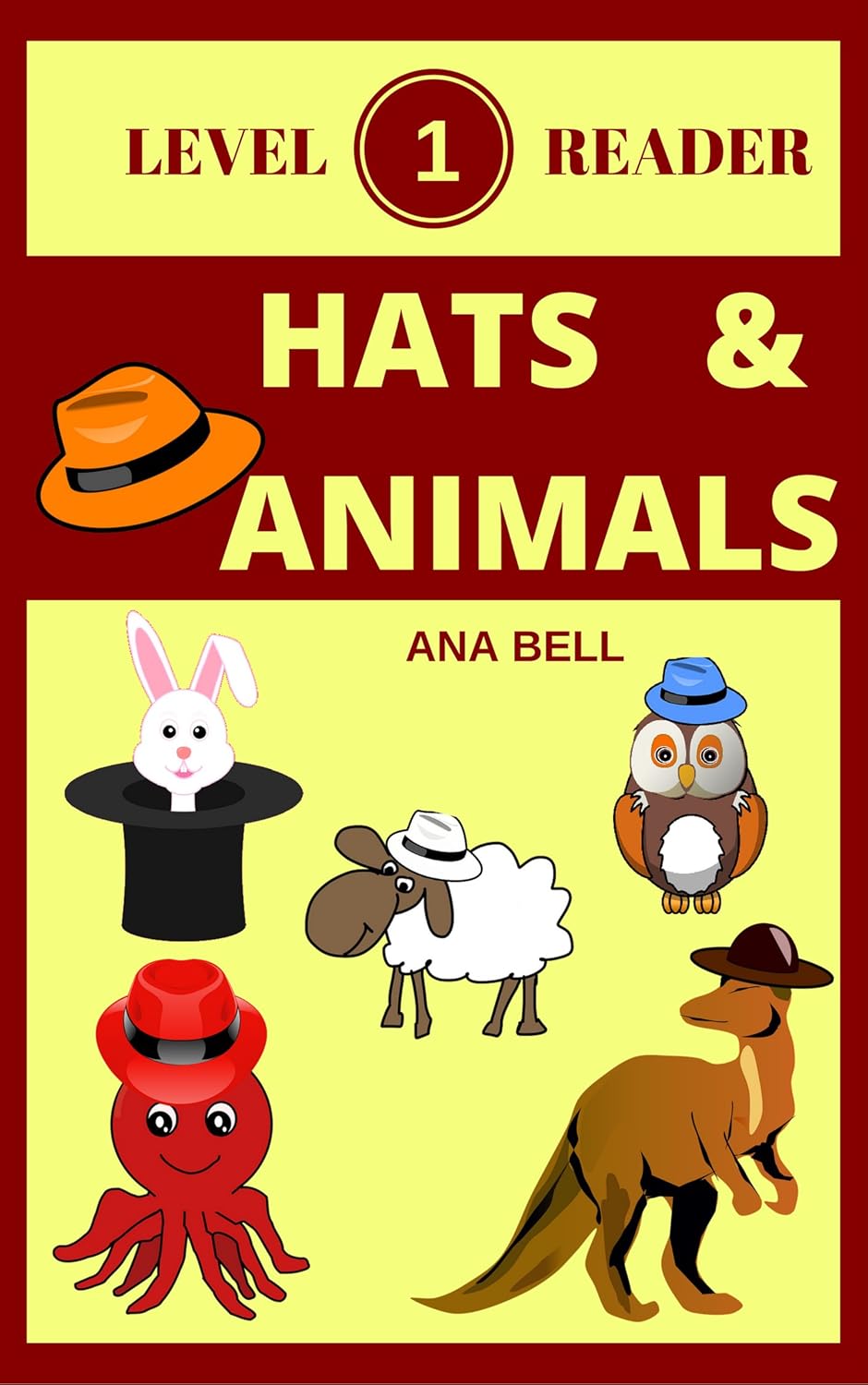 Amazon.com: Books for Kids:Hats and Animals - Level 1 Reading for ...