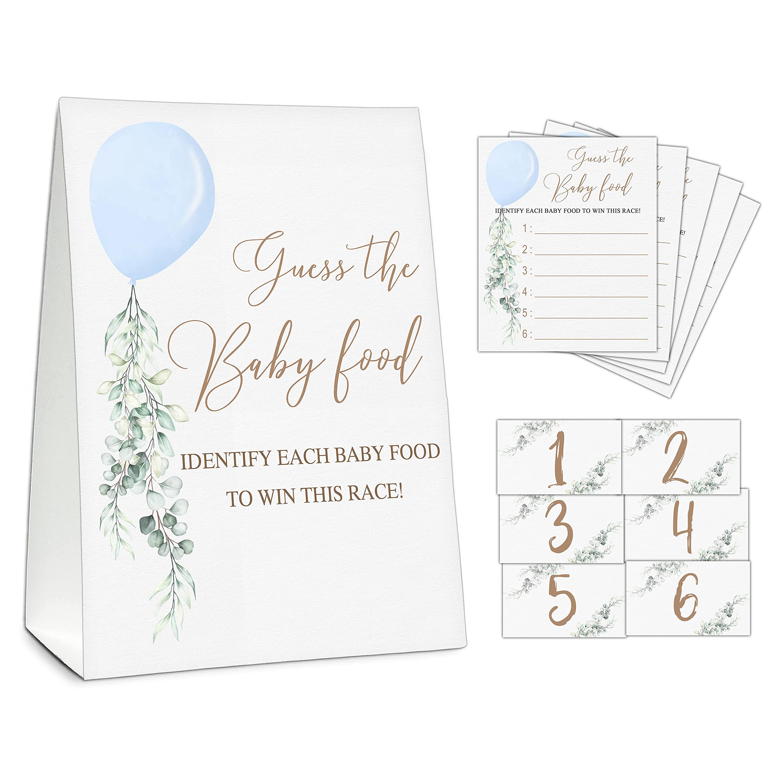 Amazon.com: Guess the Baby Food Party Games, Baby Shower Game Set, 1 ...