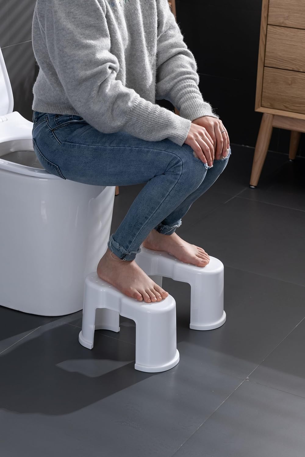 Amazon.com: MIPCTI Toilet Stool Bathroom Squatting Toilet Step Stool ...