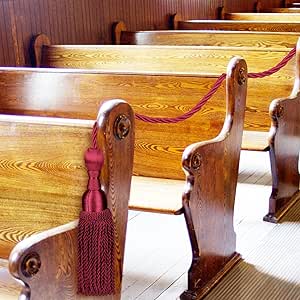 Amazon.com: Wowangce 8 Pcs Weighted Church Pew Reservation Rope with ...