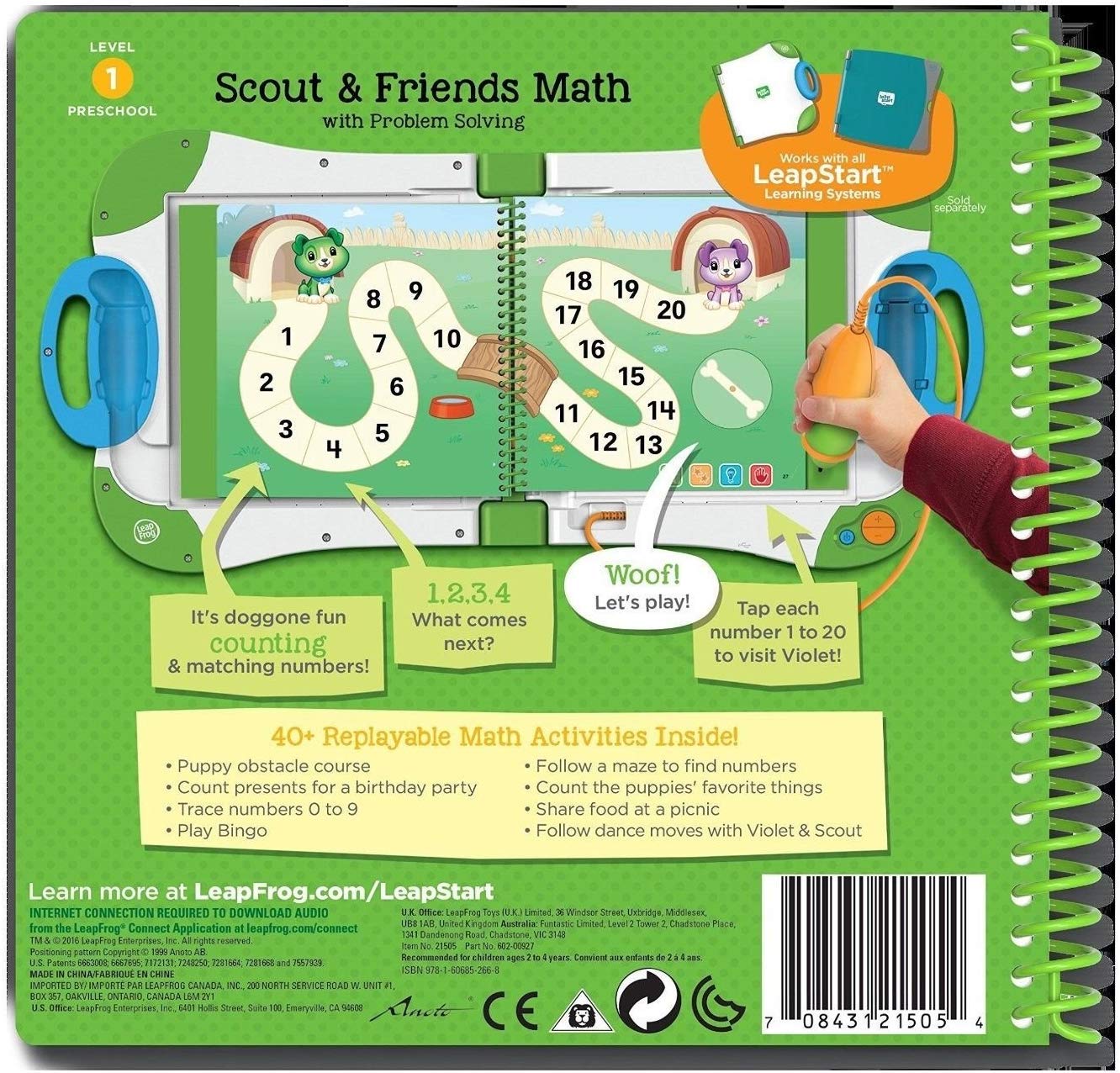 Snapklik.com : LeapStart Preschool Activity Book: Scout & Friends Math ...