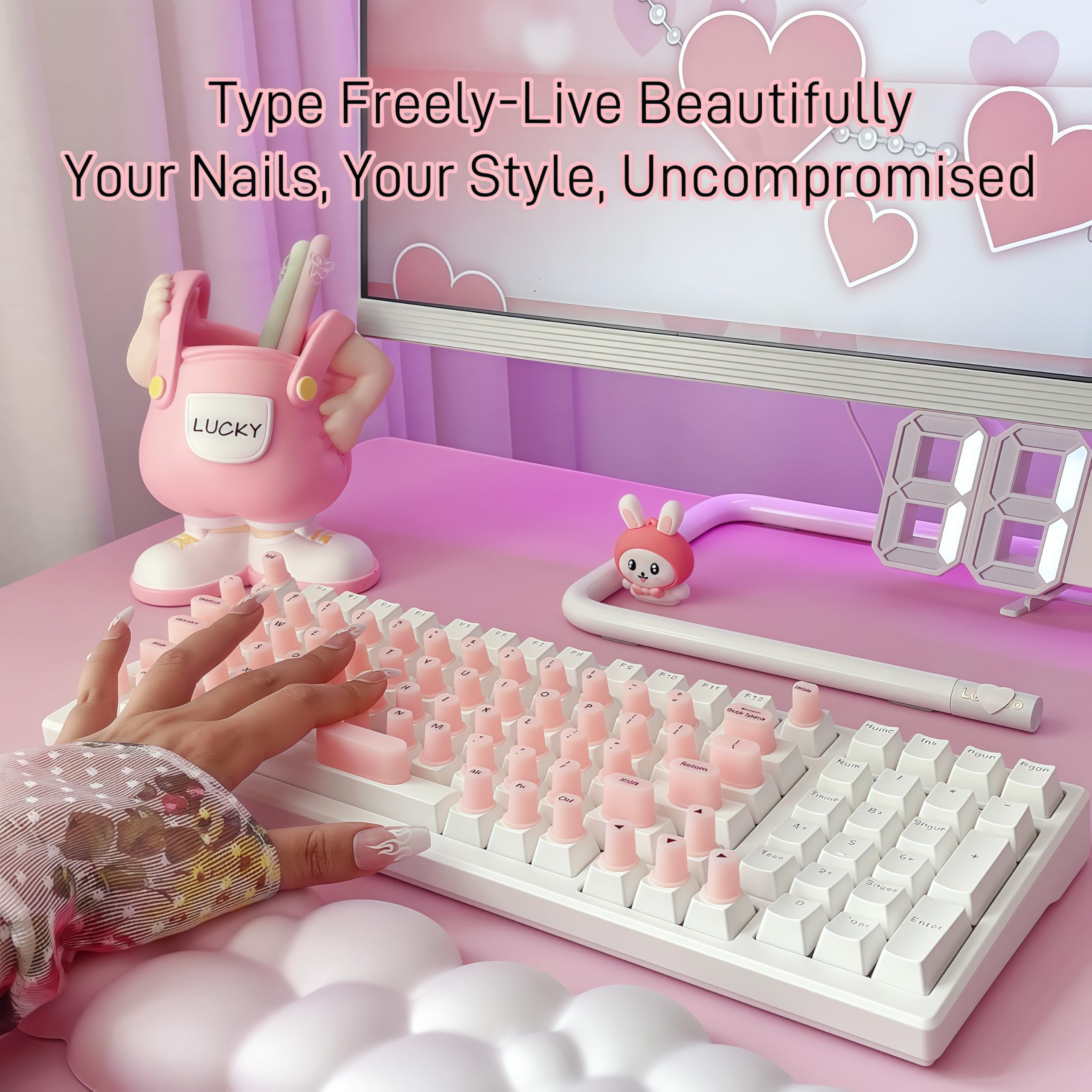 Heart Shaped Keyboard Keys