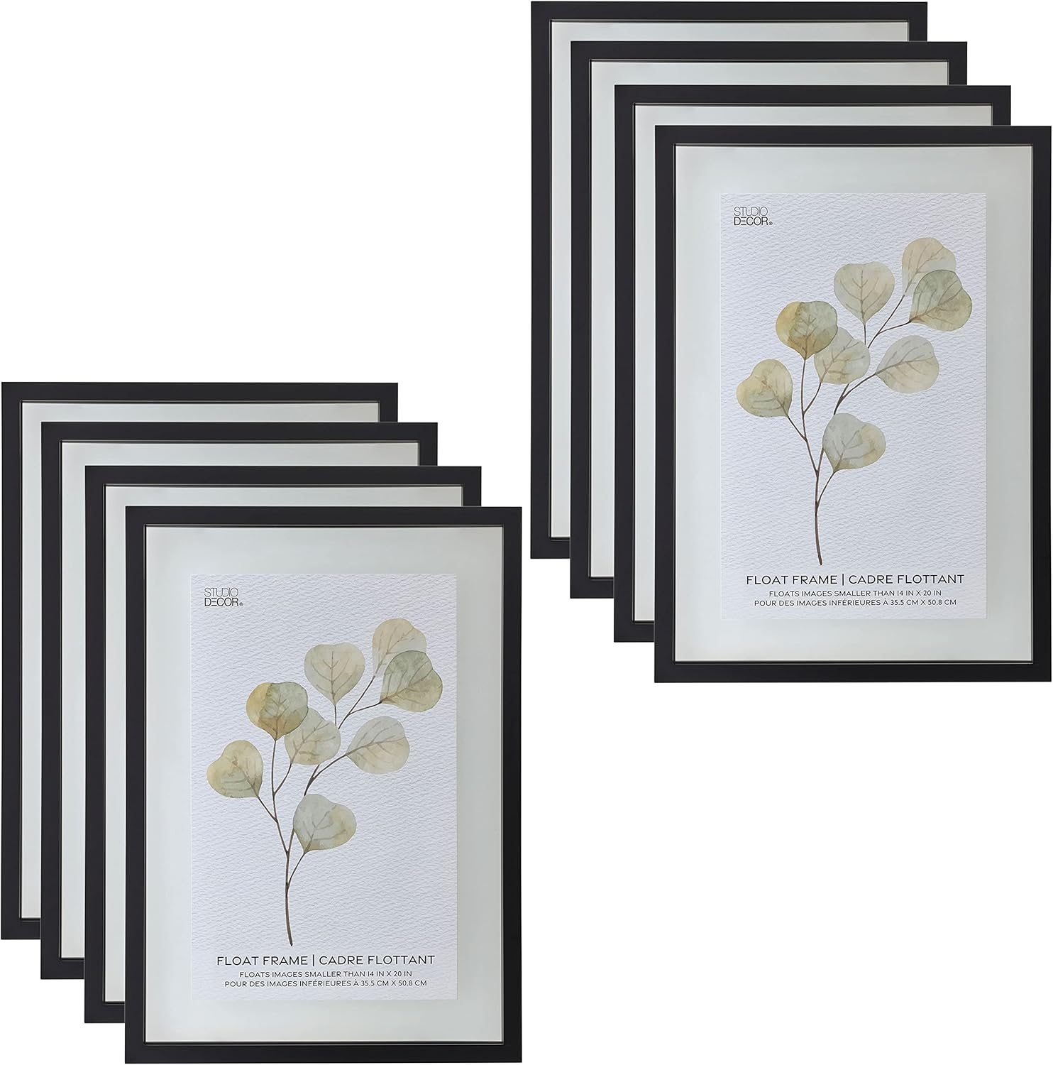 Amazon.com - 8 Pack: Black Float Frame by Studio Décor®