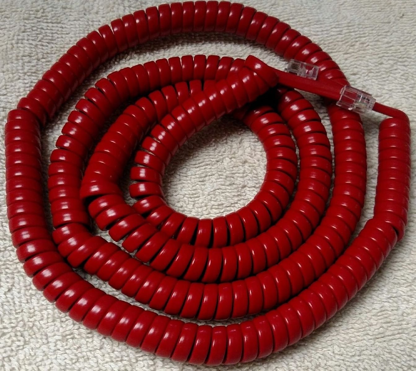Amazon.com: DIY-BizPhones Cherry Red Long Handset Cord Compatible with ...