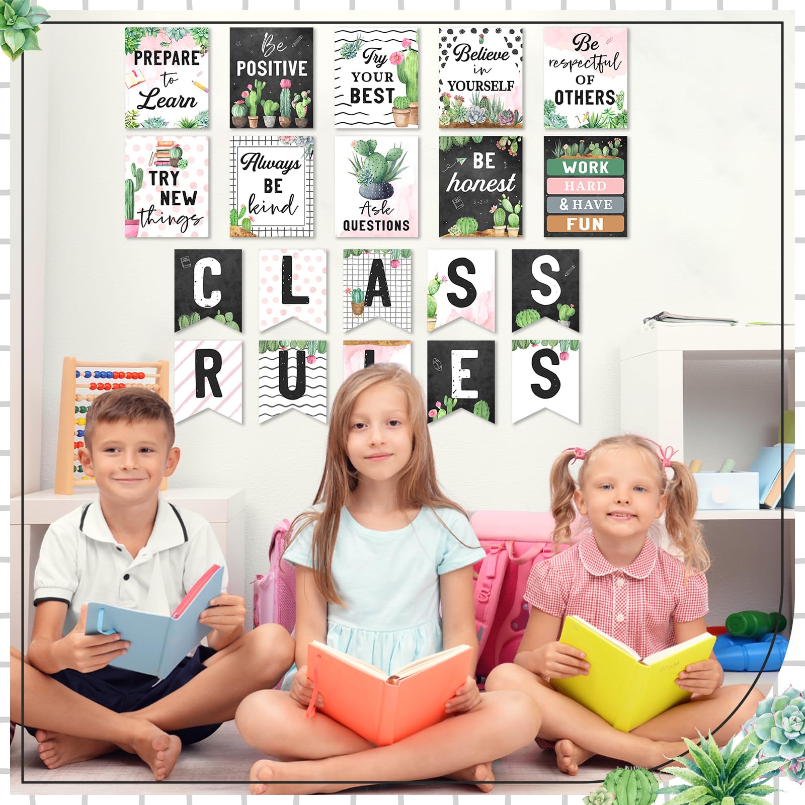 Math Classroom Must Haves 10 Pcs Classroom Rules Posters Class Rules ...