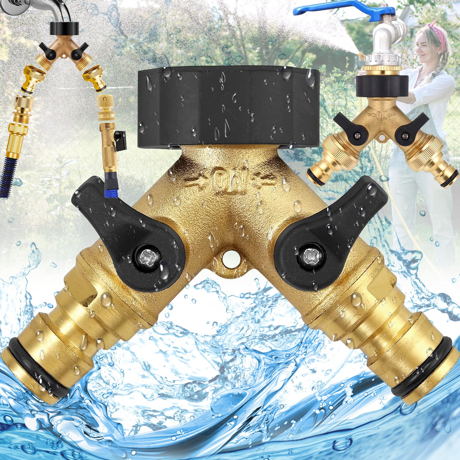 Benaton Water Connection Distributor, 2-Way Y Distributor, Water ...