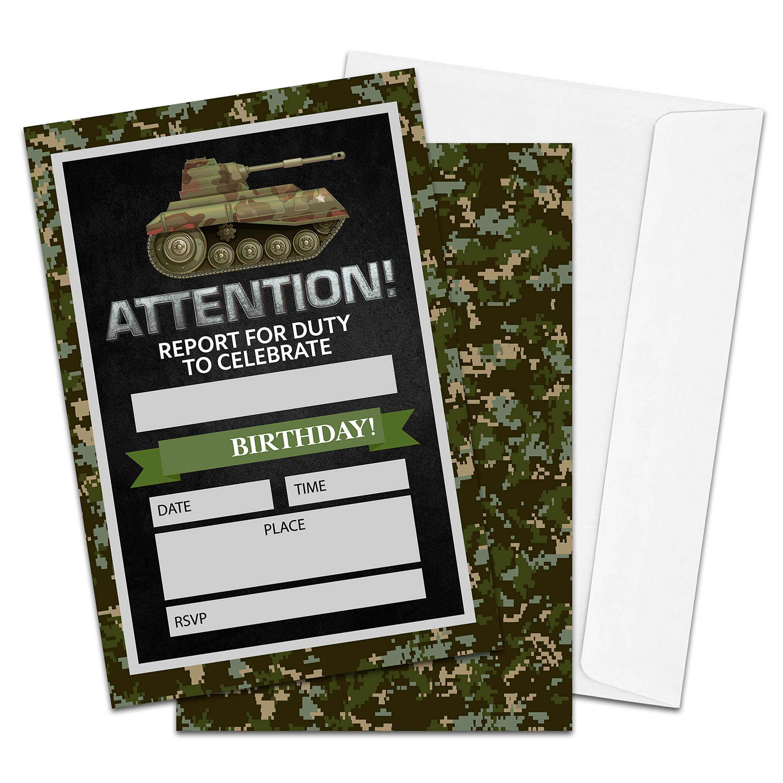 Girls Camouflage Birthday Invitations Free Printable Camo Army Kids