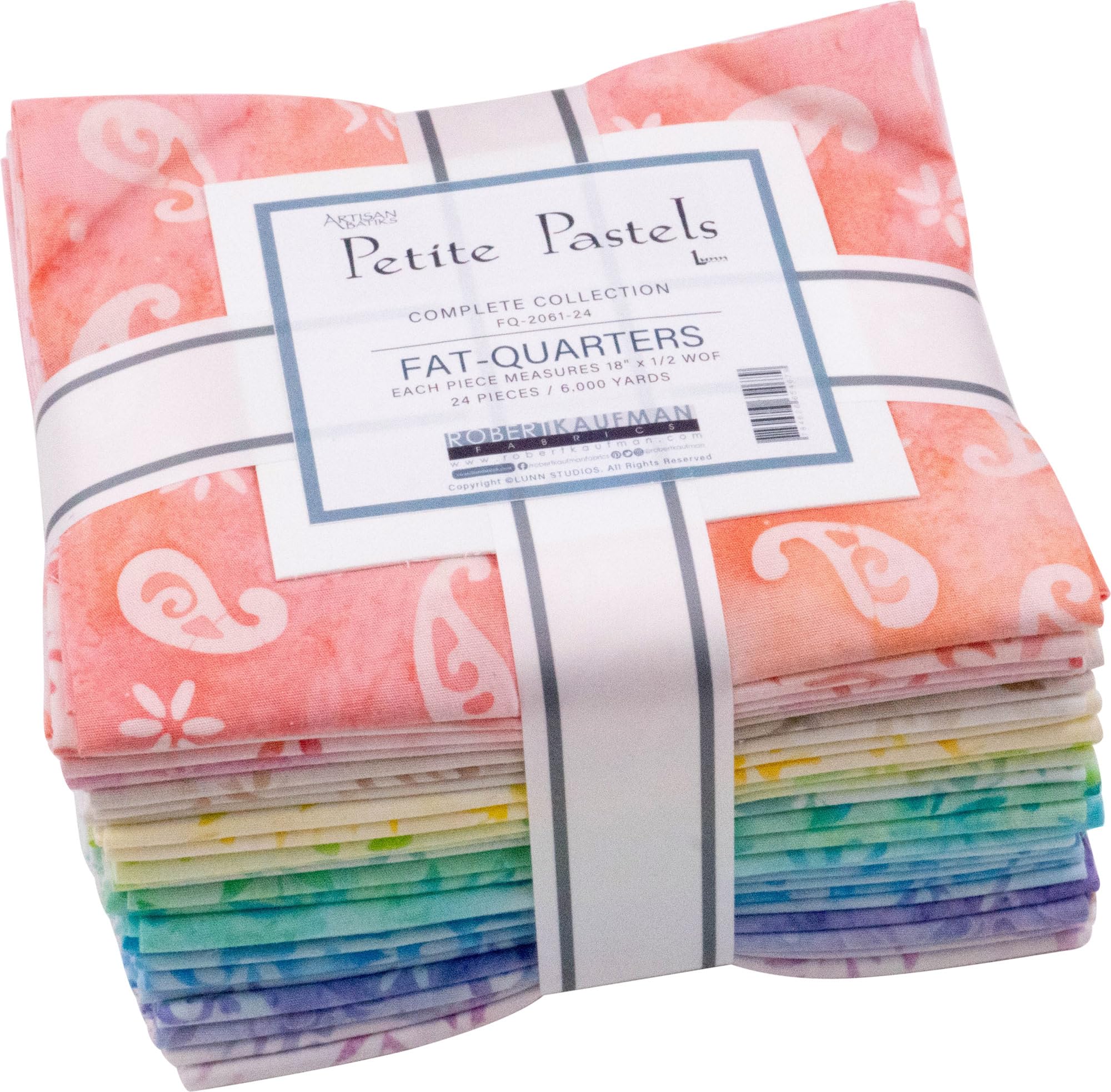 Amazon.com: Lunn Studios Artisan Batiks Petite Pastels 24 Fat Quarters ...