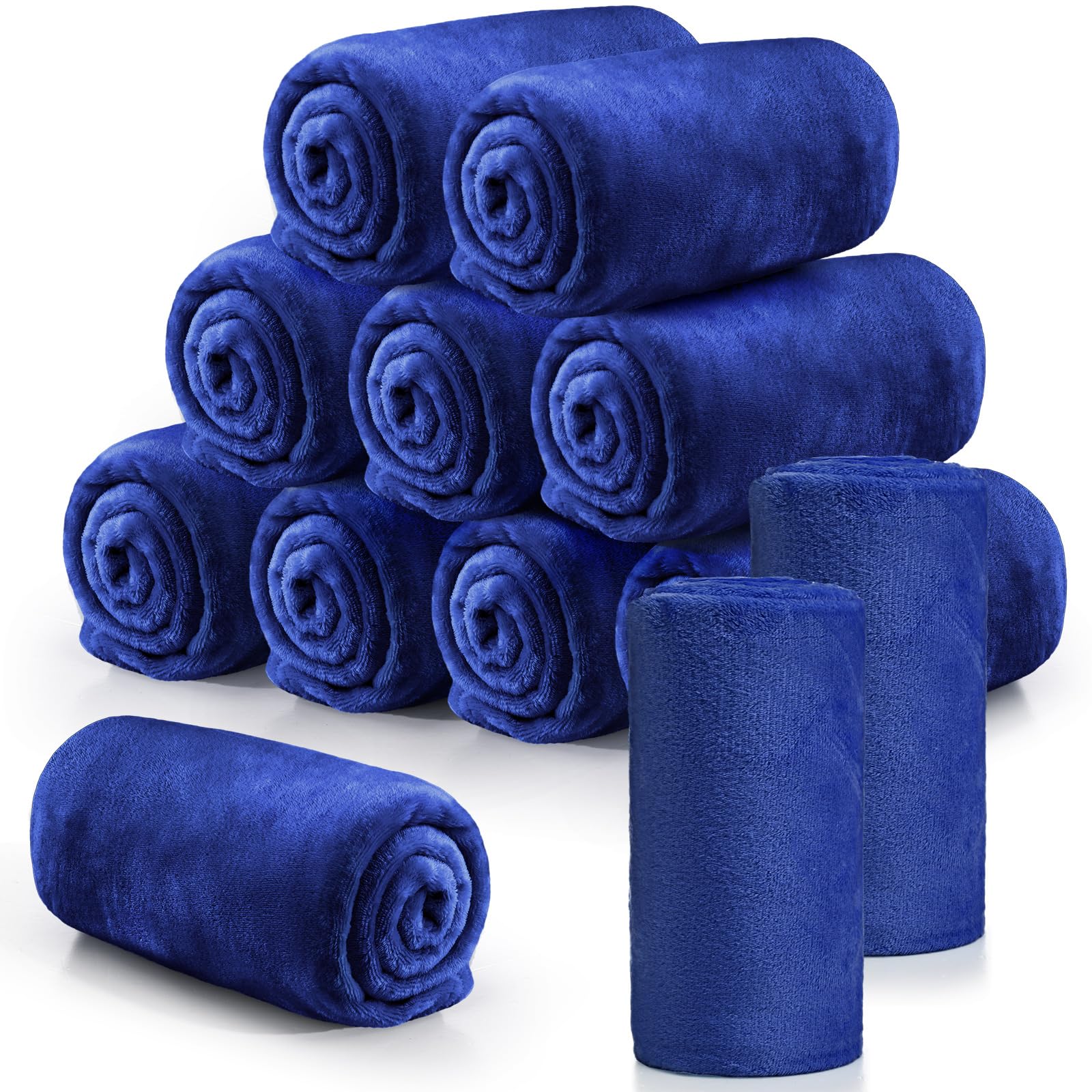 Flannel Fleece Throw Blanket Bulk 50 x 60 Inch Soft Fleece Blanket Warm ...
