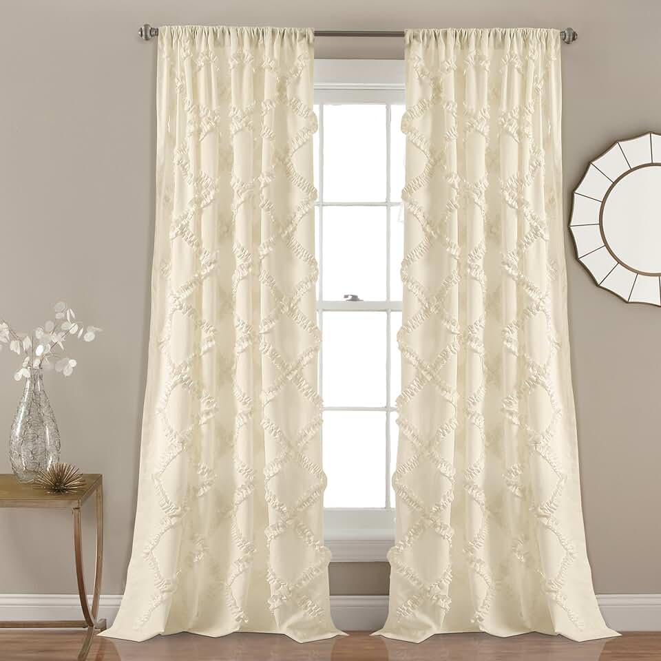 Amazon.com: ivory lace curtains