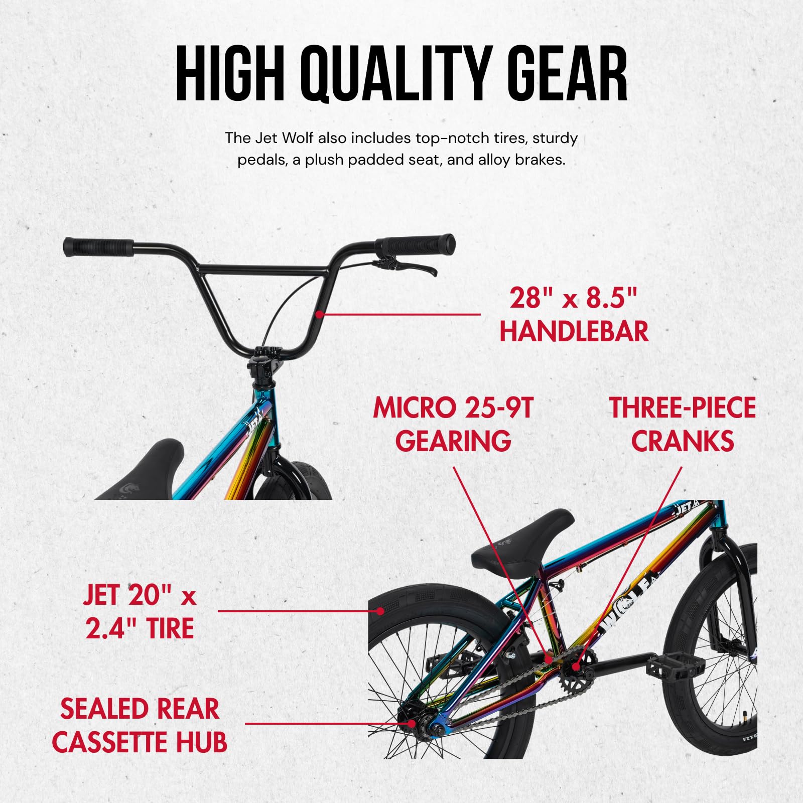 Bicicleta BMX Jet Wolf Freest... - B0DJTJ6Y8L | Encarguelo.com