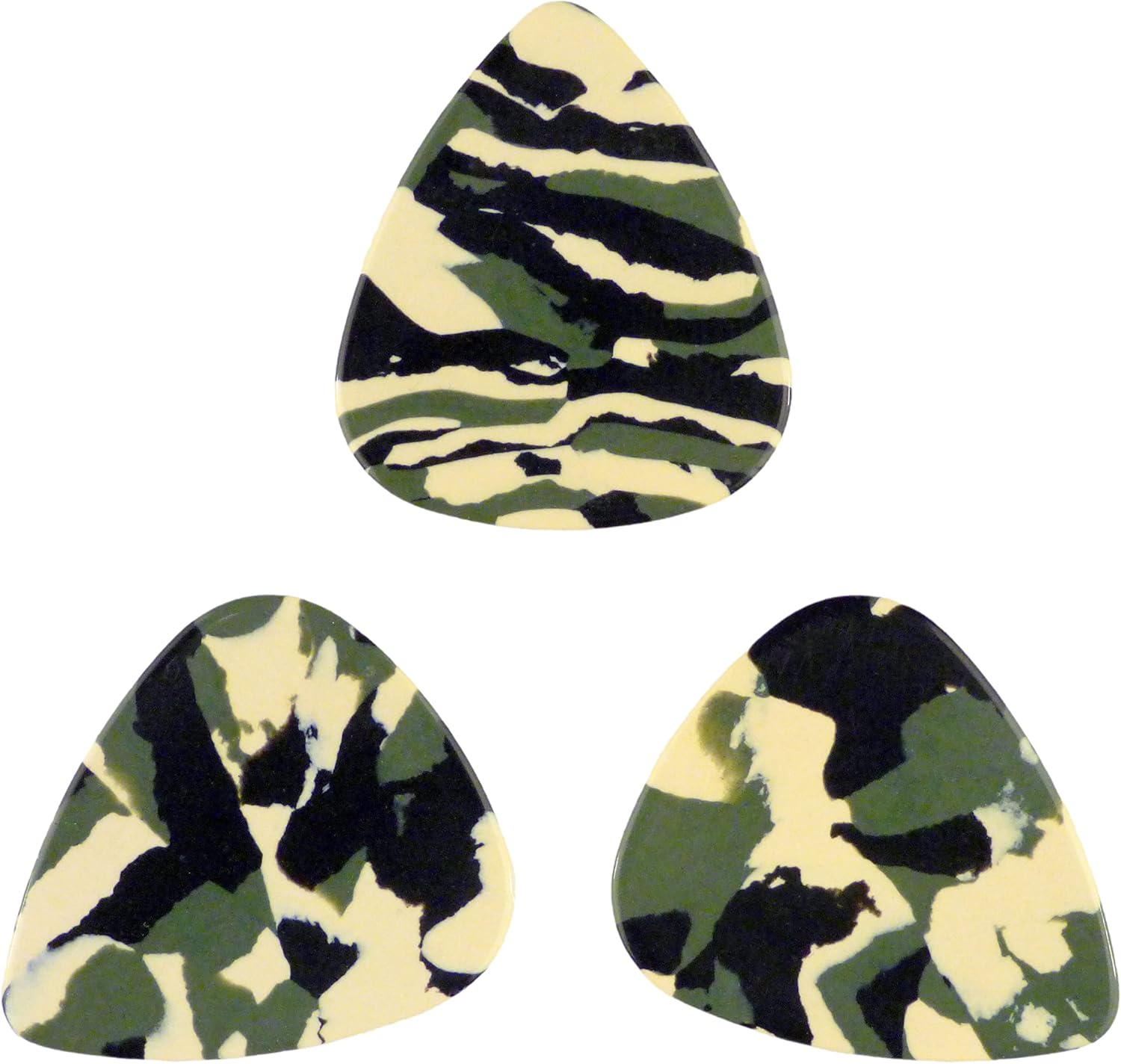 Amazon.com: Celluloid Woodland Camouflage Guitar Or Bass Pick - 0.46 mm ...