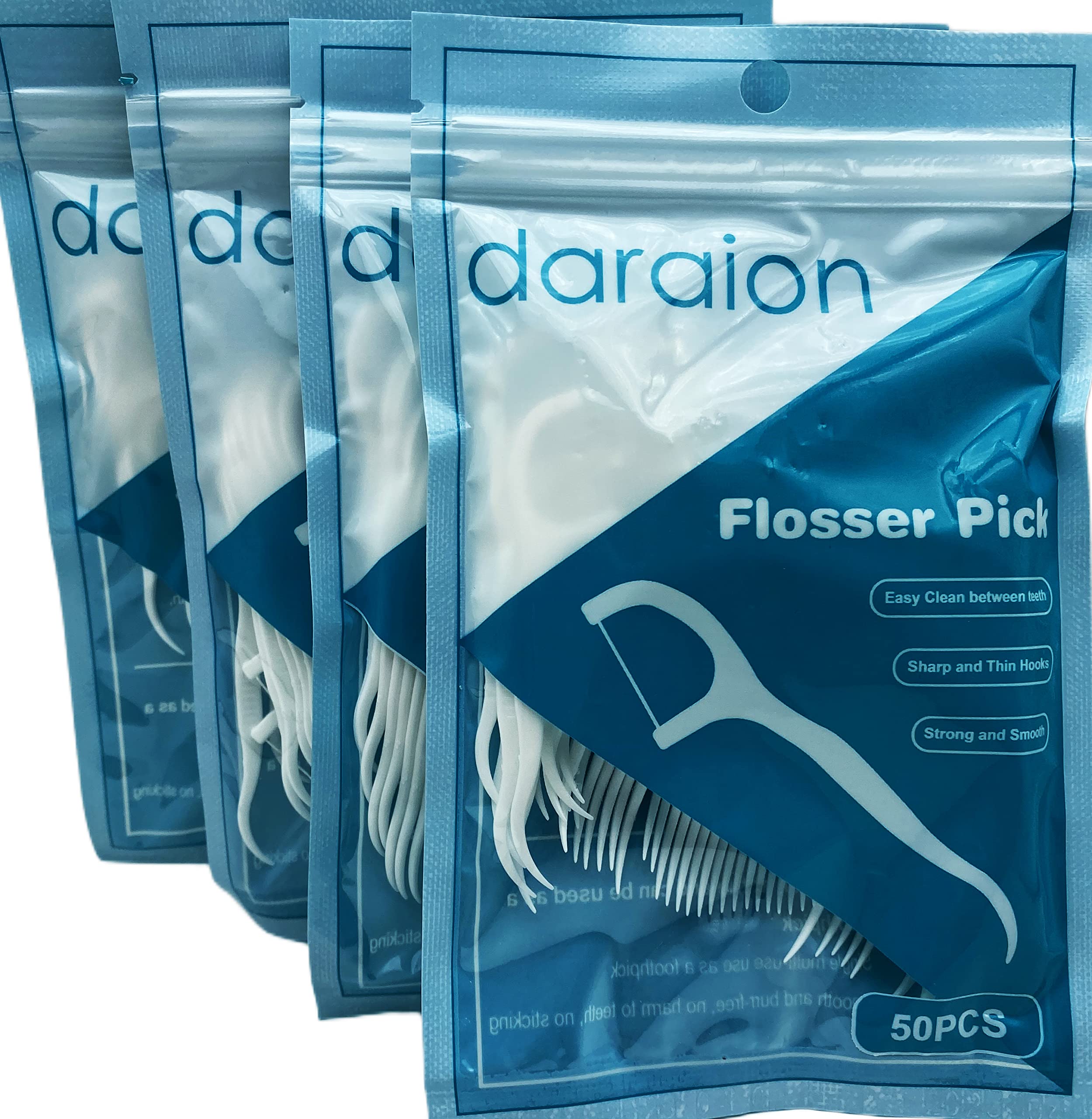 Daraion Dental Floss Professional Clean Flossers, 200 Count, 4 Packs ...