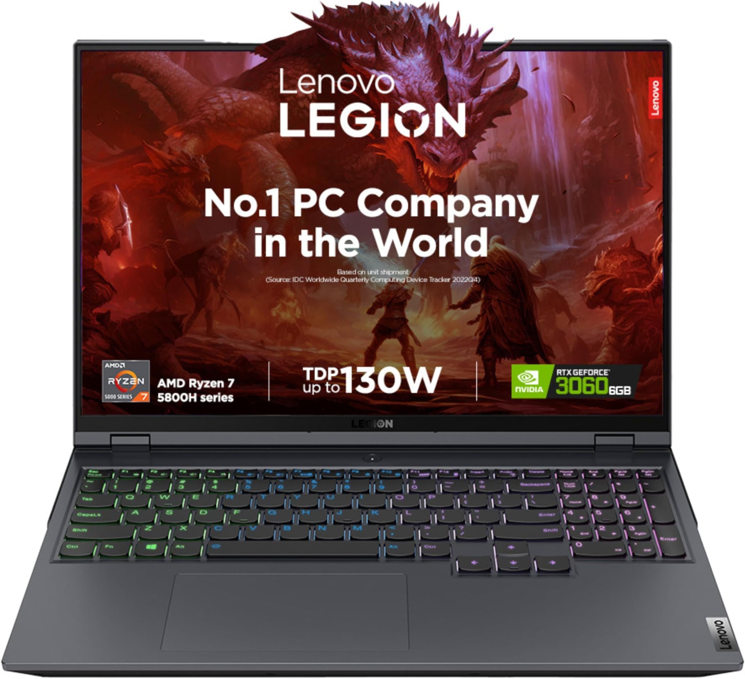 Lenovo Legion 5 Pro AMD Ryzen 7 5800H 16" (40.64cm) WQXGA-IPS 165Hz ...