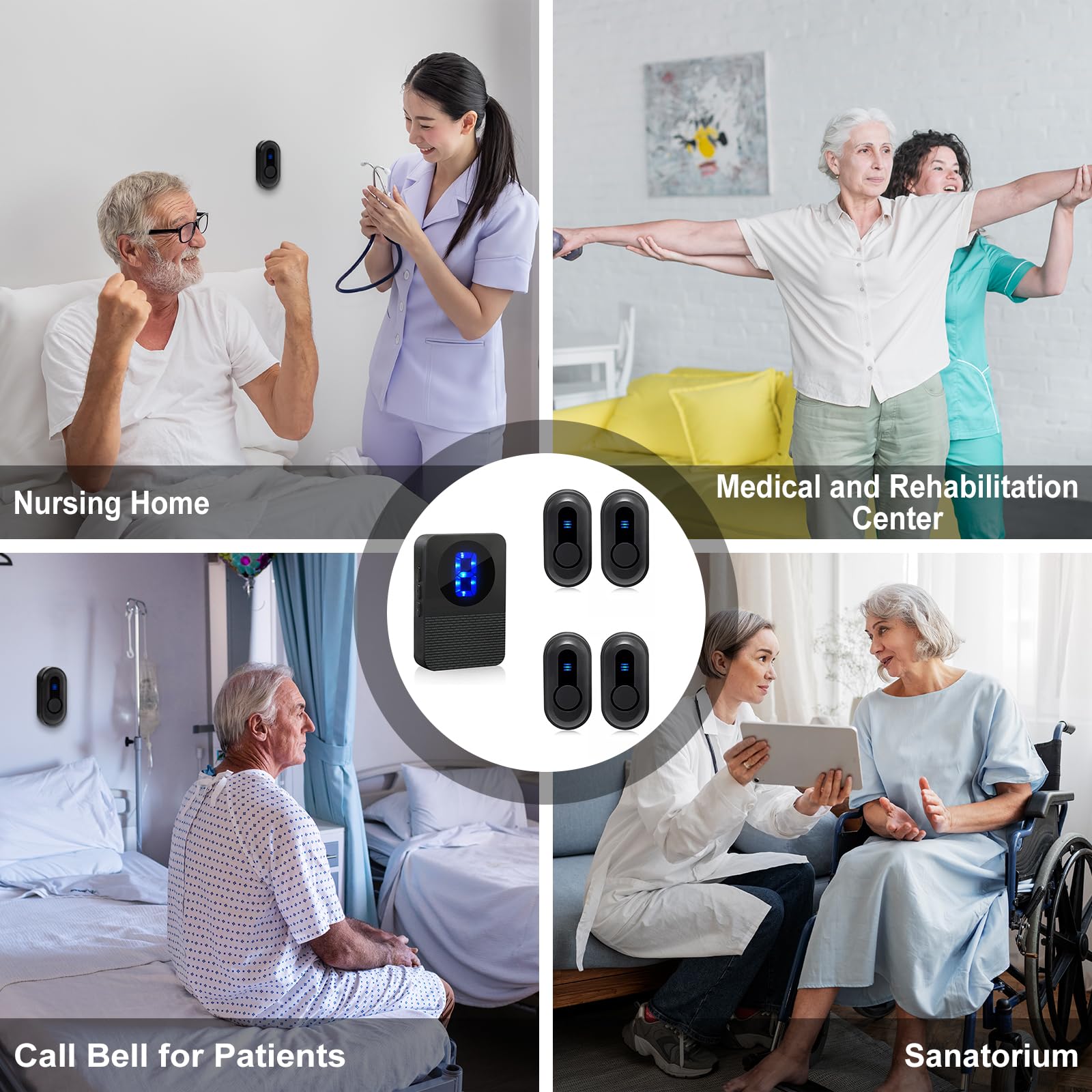 Snapklik.com : CallToU Wireless Calling System Smart Caregiver Pager ...