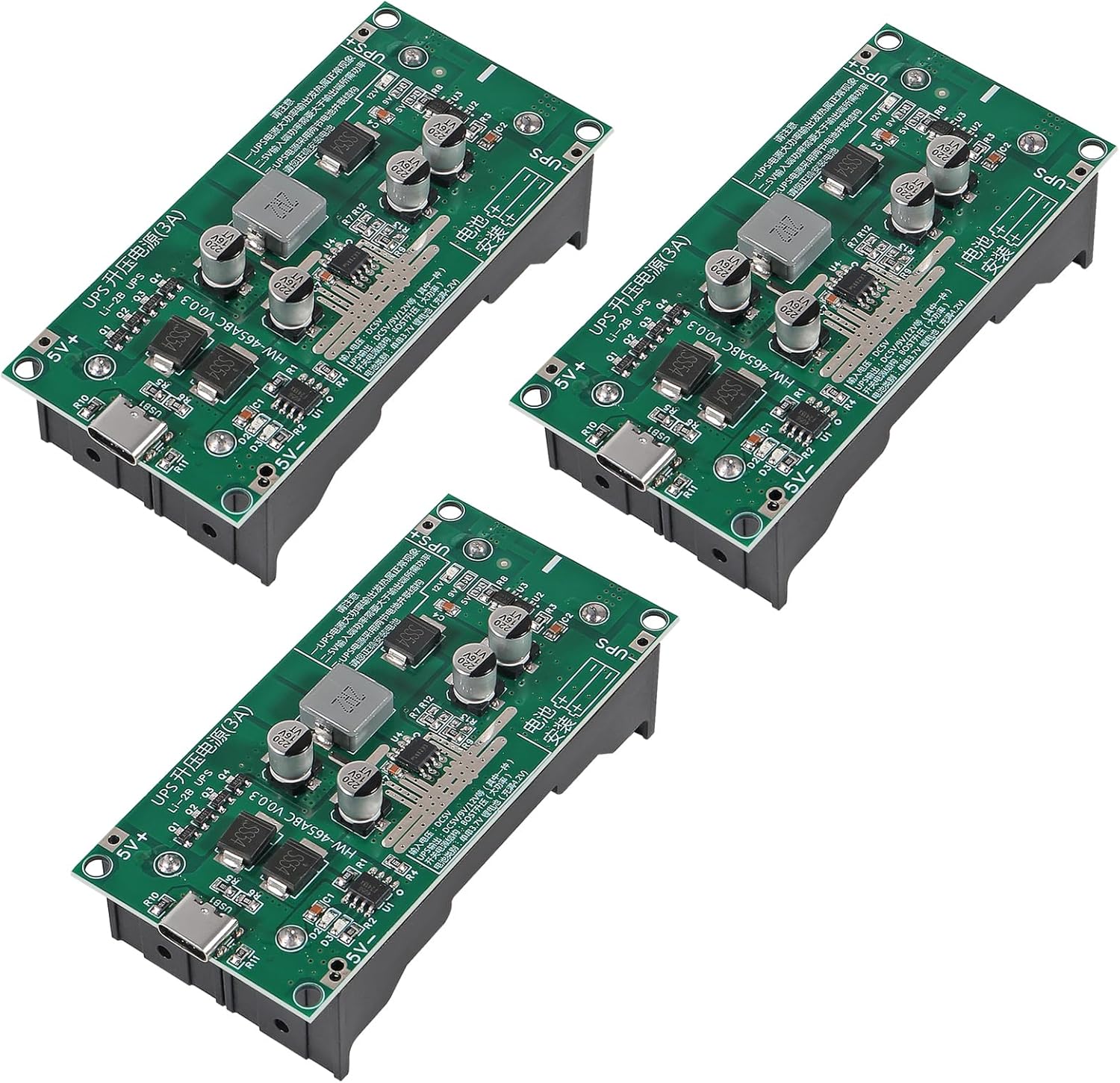 Amazon.com: DWEII 3pcs Type-C 15W 3A Fast Charge UPS Power Supply ...