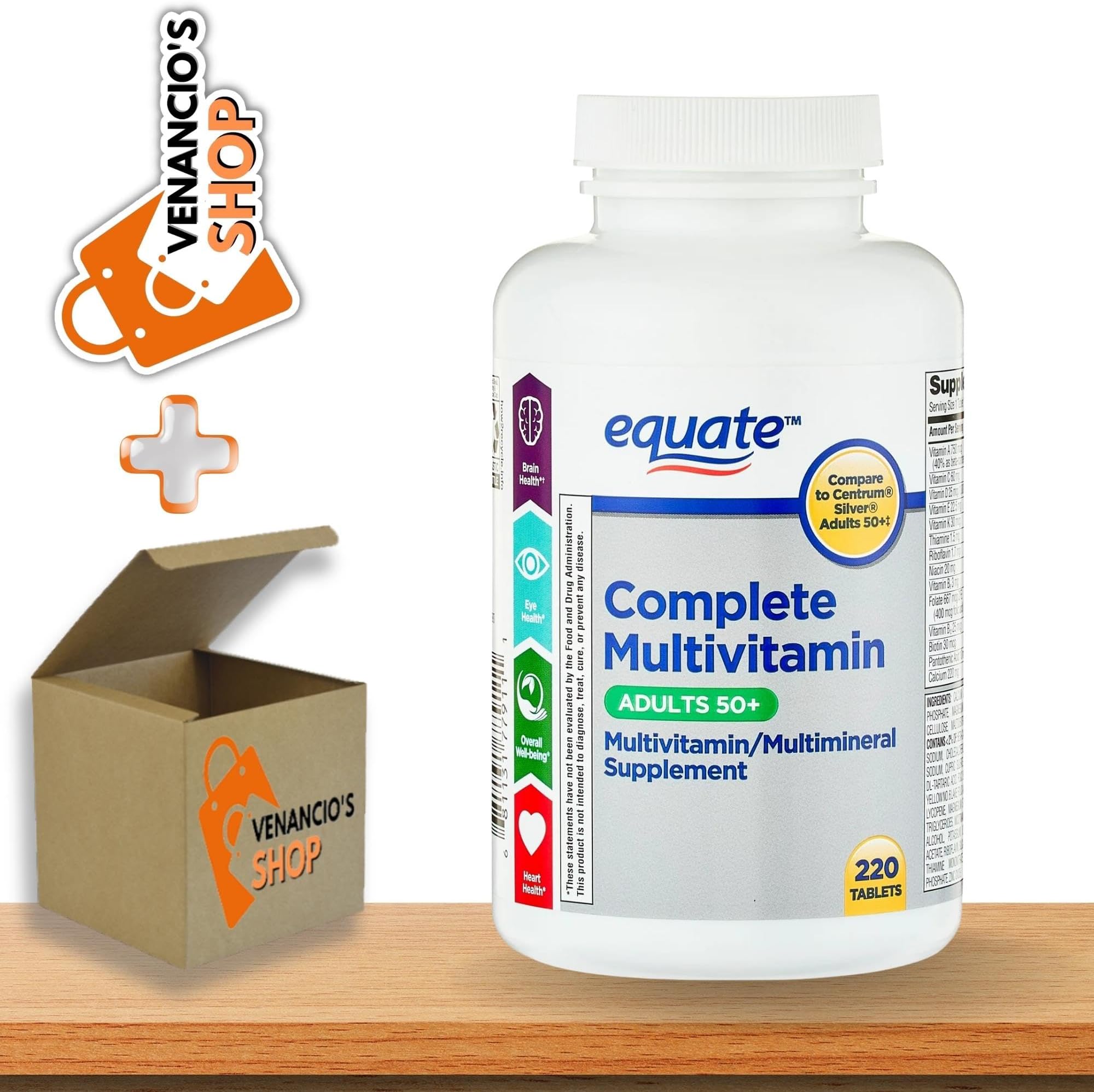 Amazon.com: Equate Adults 50+ Complete Multivitamin/Multimineral ...