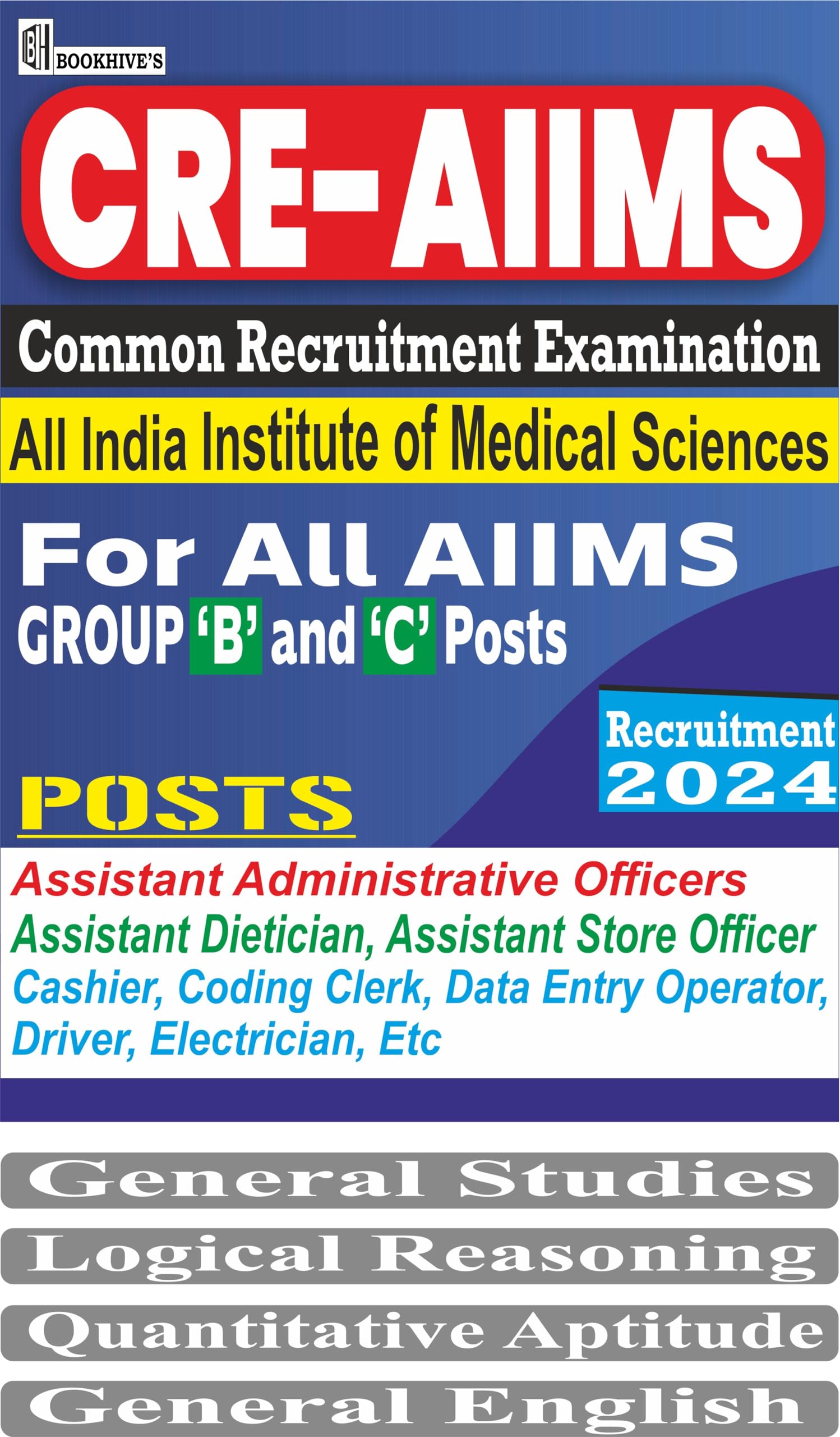 Buy AIIMS CRE 2023-2024 (Set of 4 Books) All Group B & C Posts Book ...