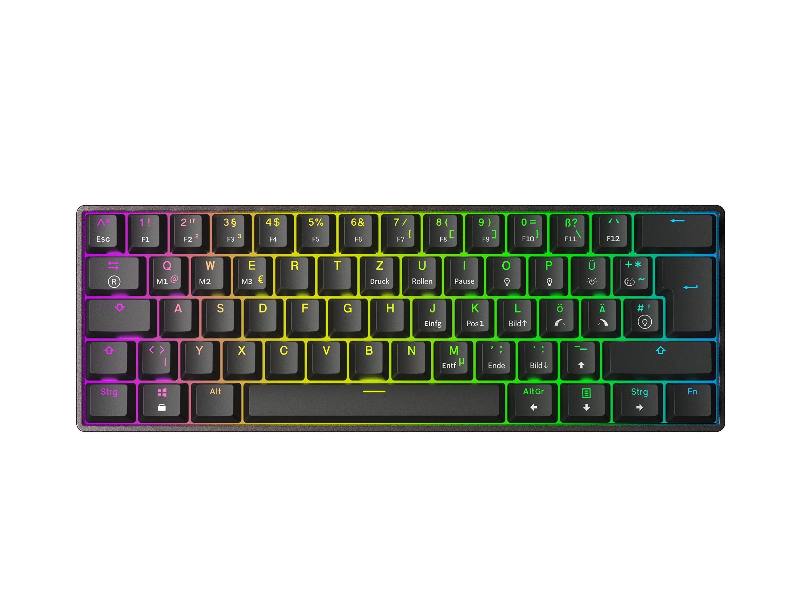 Buy Mizar MZ60 LUNA Mechanical Gaming Keyboard | 60% Keyboard 62 Key ...