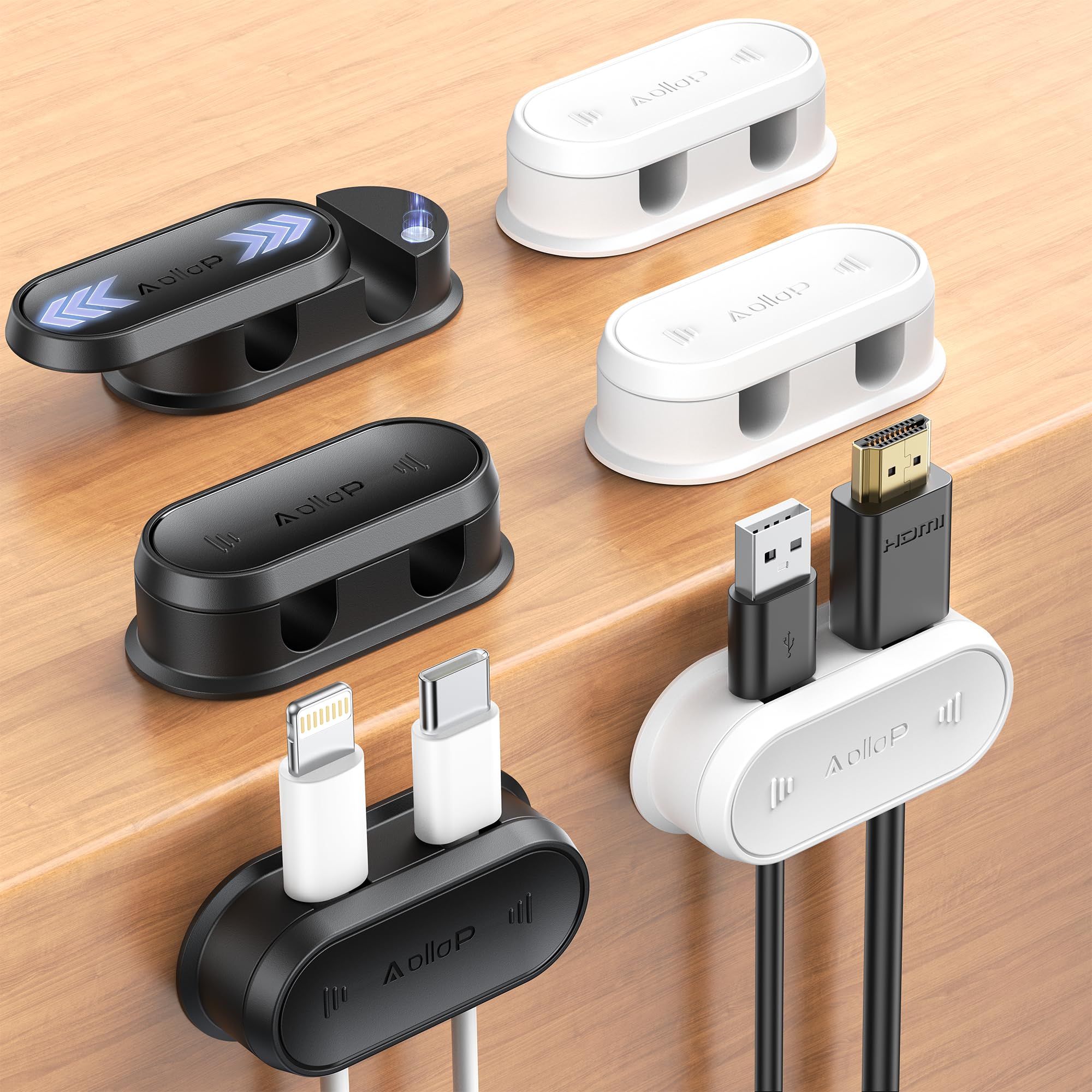 Amazon.com: Cord Organizer Cable Holder Clips - Aollop 6 Pack Magnetic ...