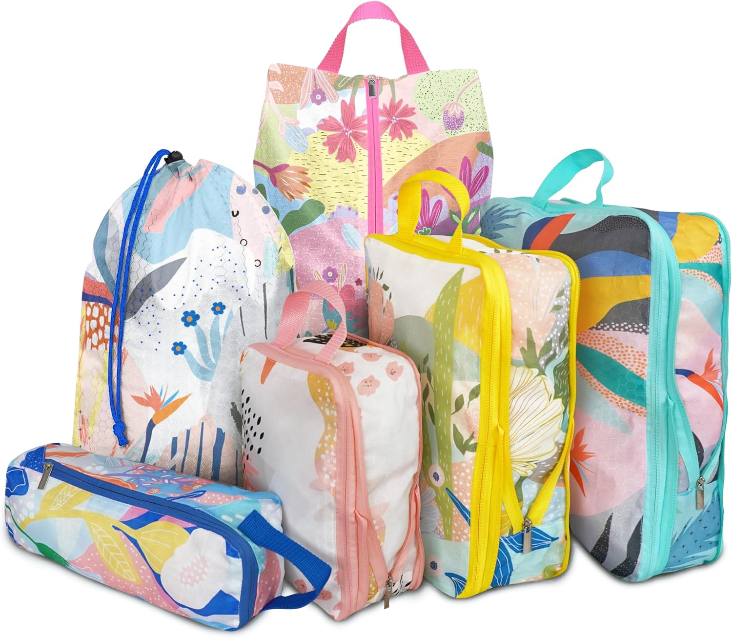 Amazon.com: 6 Pcs Compression Packing Cubes, Packing Cubes for Travel ...