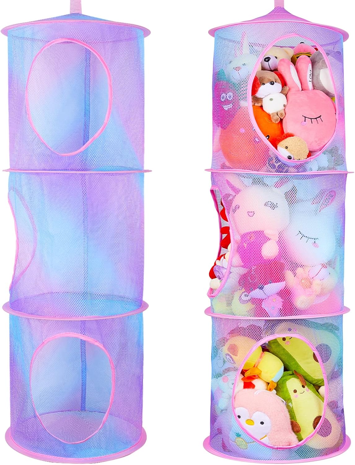 Basumee Stuffed Animals Net or Hammock 2Pcs Hanging Stuffed Animals ...