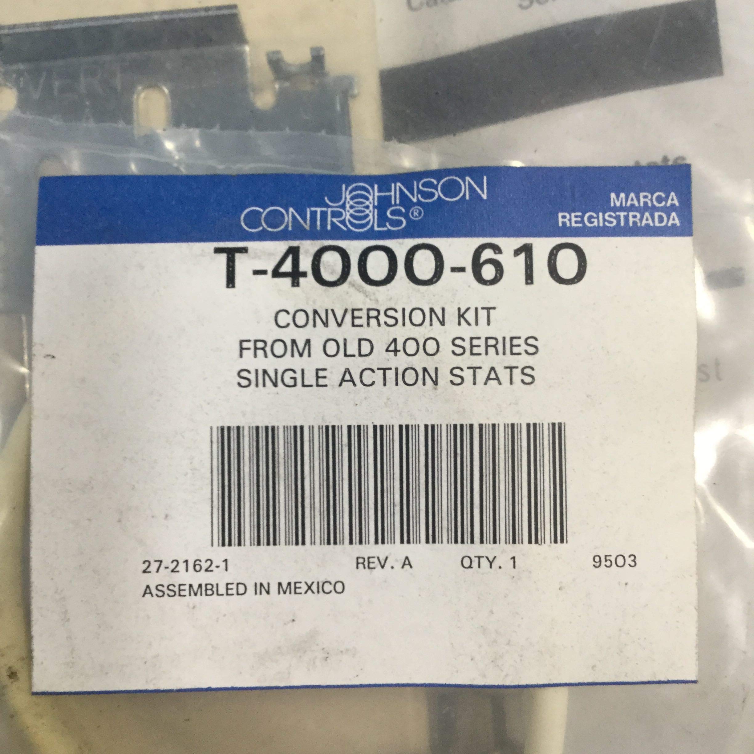 Johnson Controls T-4000-610 Pneumatic Thermostat Kit, Single ...