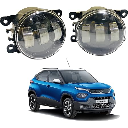CARMART - Fog Lamp 20 watt with DRL compatible for Tata Punch set of 2 ...