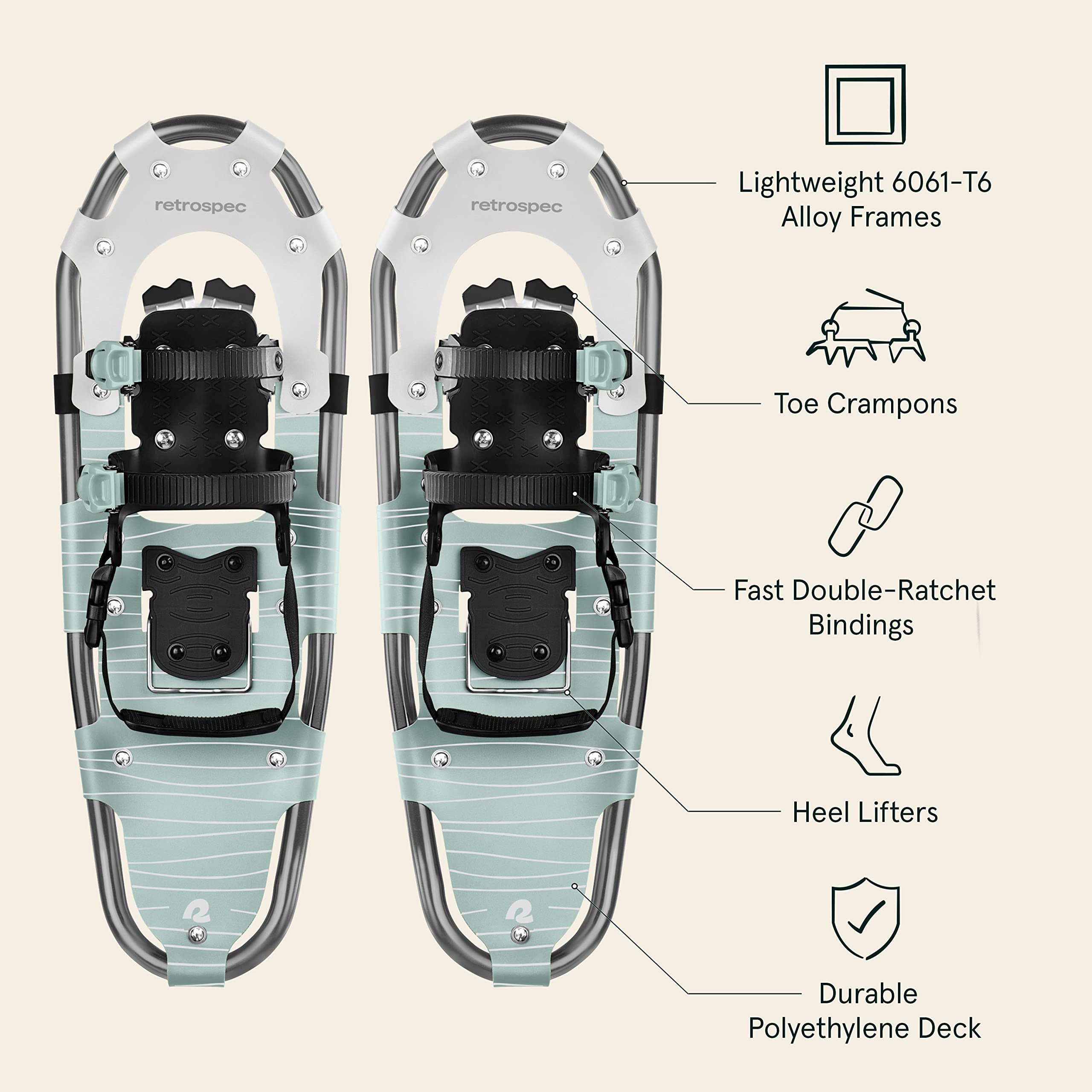 Snapklik.com : Retrospec Drifter Snowshoe For Men & Women - Aluminum ...