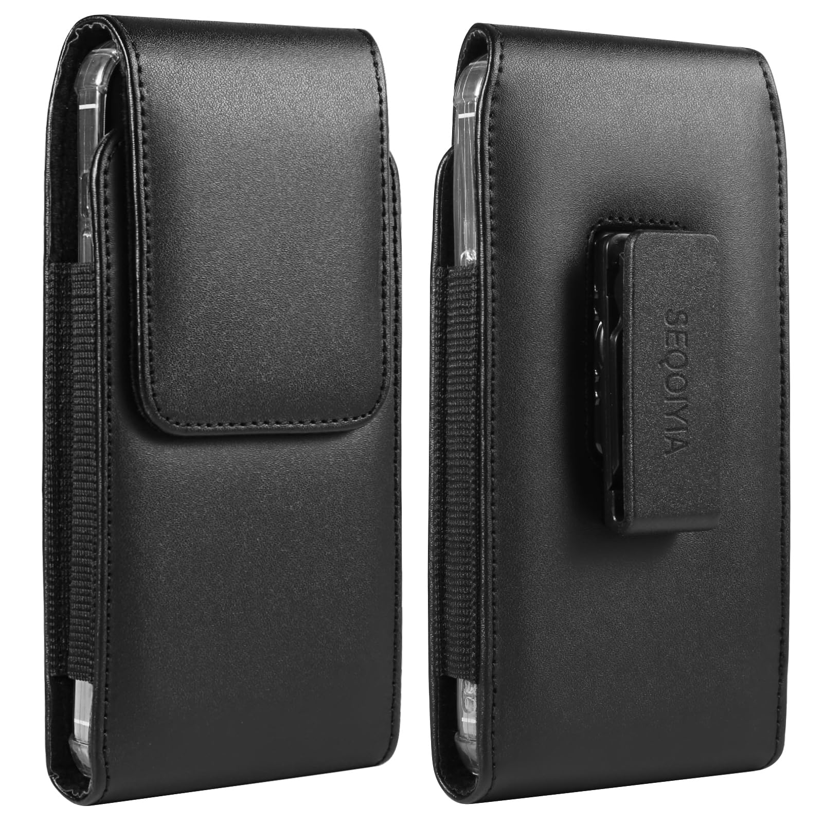 PU Leather Cell Phone Holster Swivel Belt Clip Case Compatible with ...