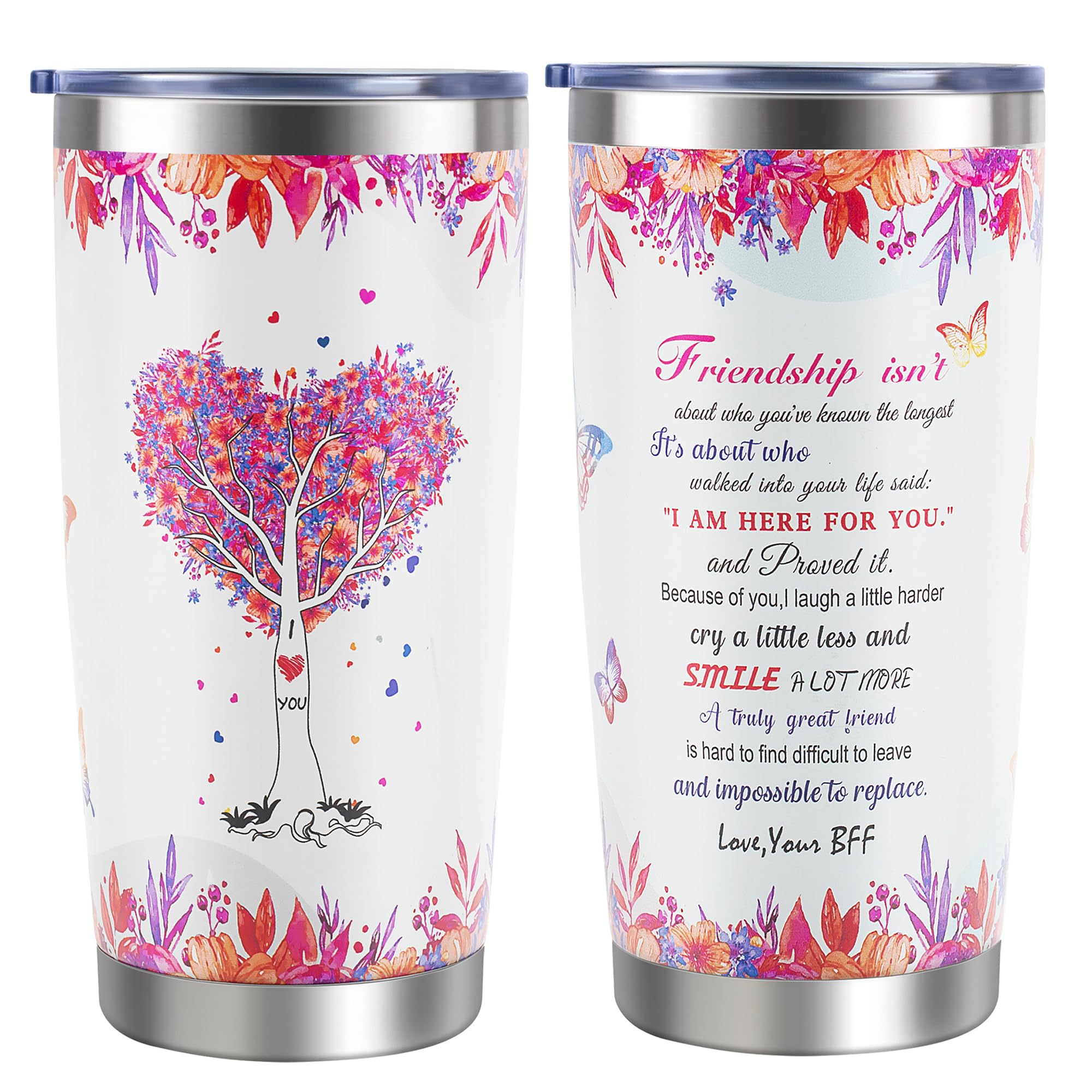 Amazon.com | Favwgik Best Friend Tumbler Birthday Gifts for Friends ...