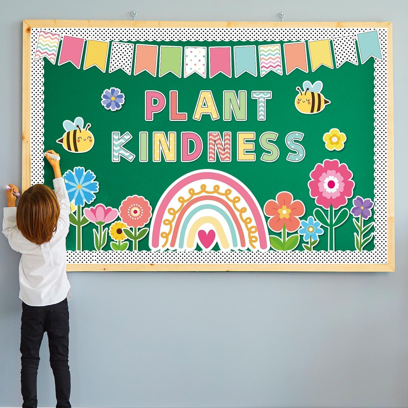 Teacher Classroom Supplies Kindness Bulletin Board Set - Watercolor ...
