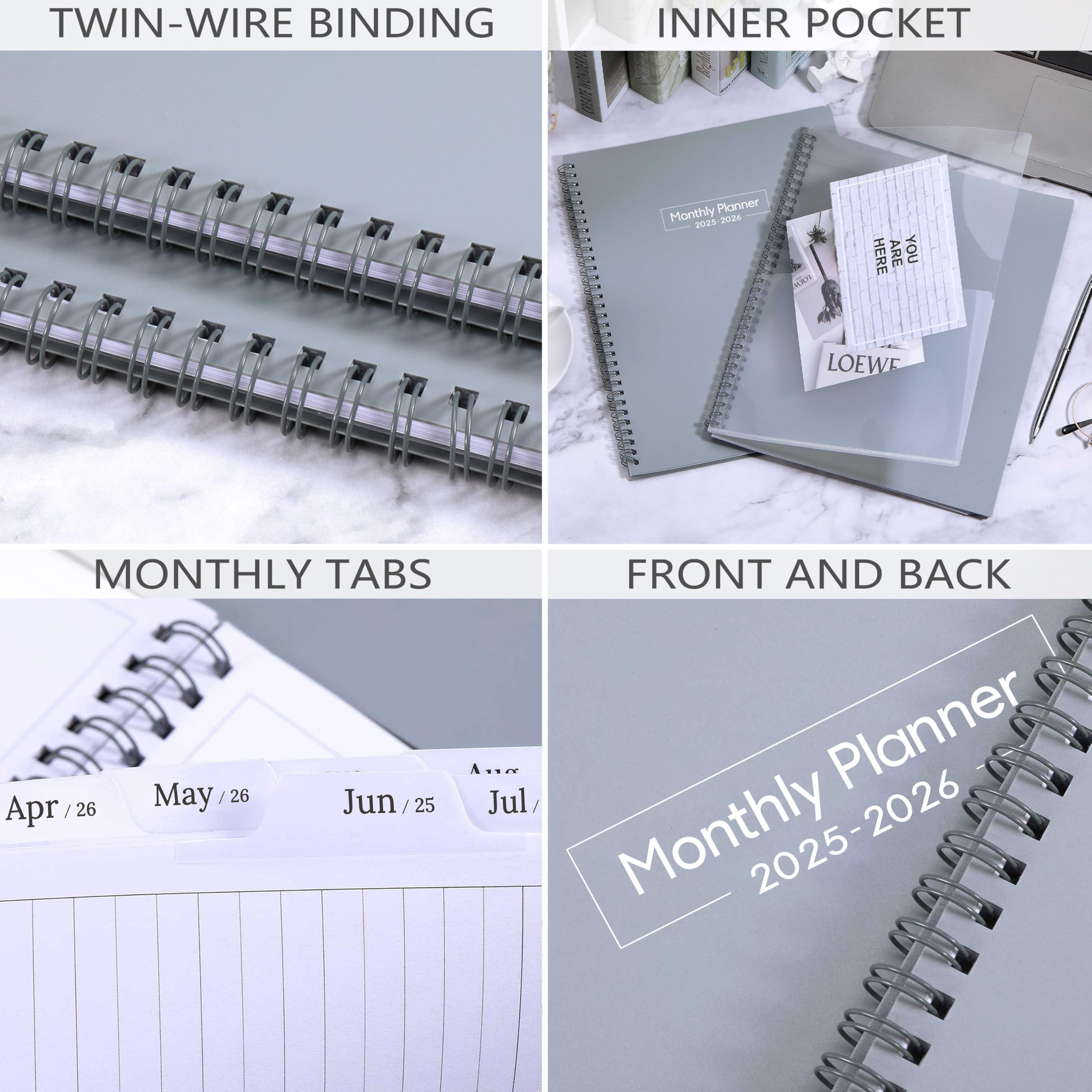 Snapklik.com : 2025-2026 Monthly Planner - Monthly Planner From January ...