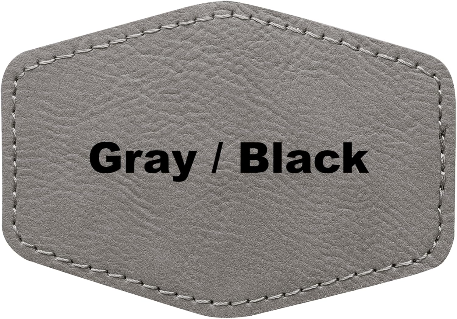 Amazon.com: 3.5"x2.5" Hexagon Blank Laserable Leatherette Hat Patches ...