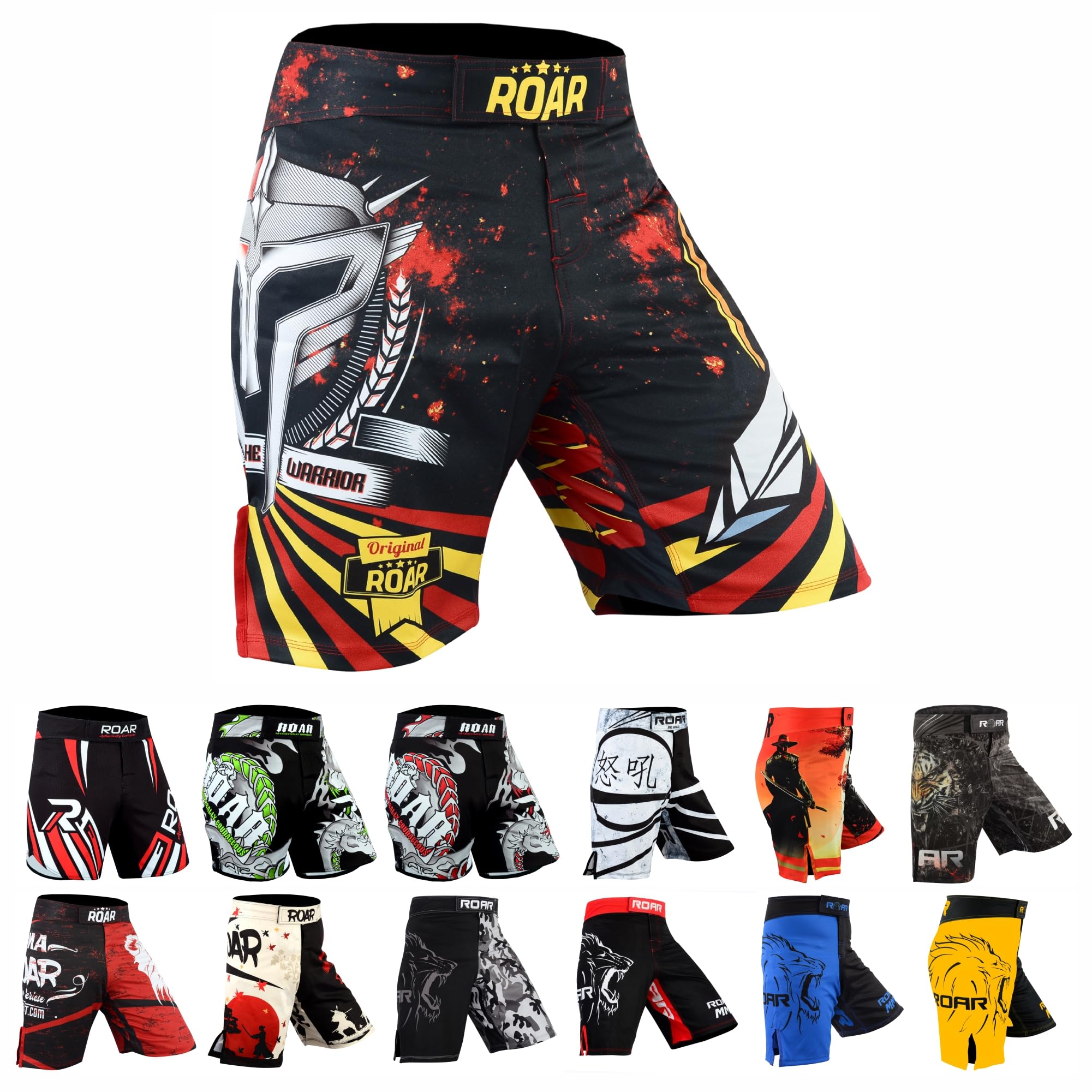 Snapklik.com : ROAR MMA Fight Shorts Grappling Muay Thai BJJ Training ...