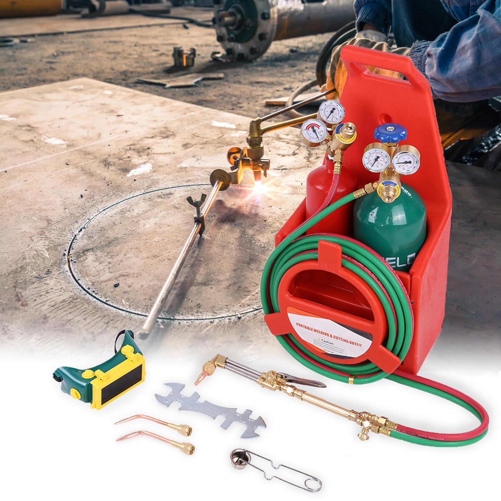 Amazon.com: Oxygen Acetylene Welding Torch Kit,Portable Cutting Torch ...