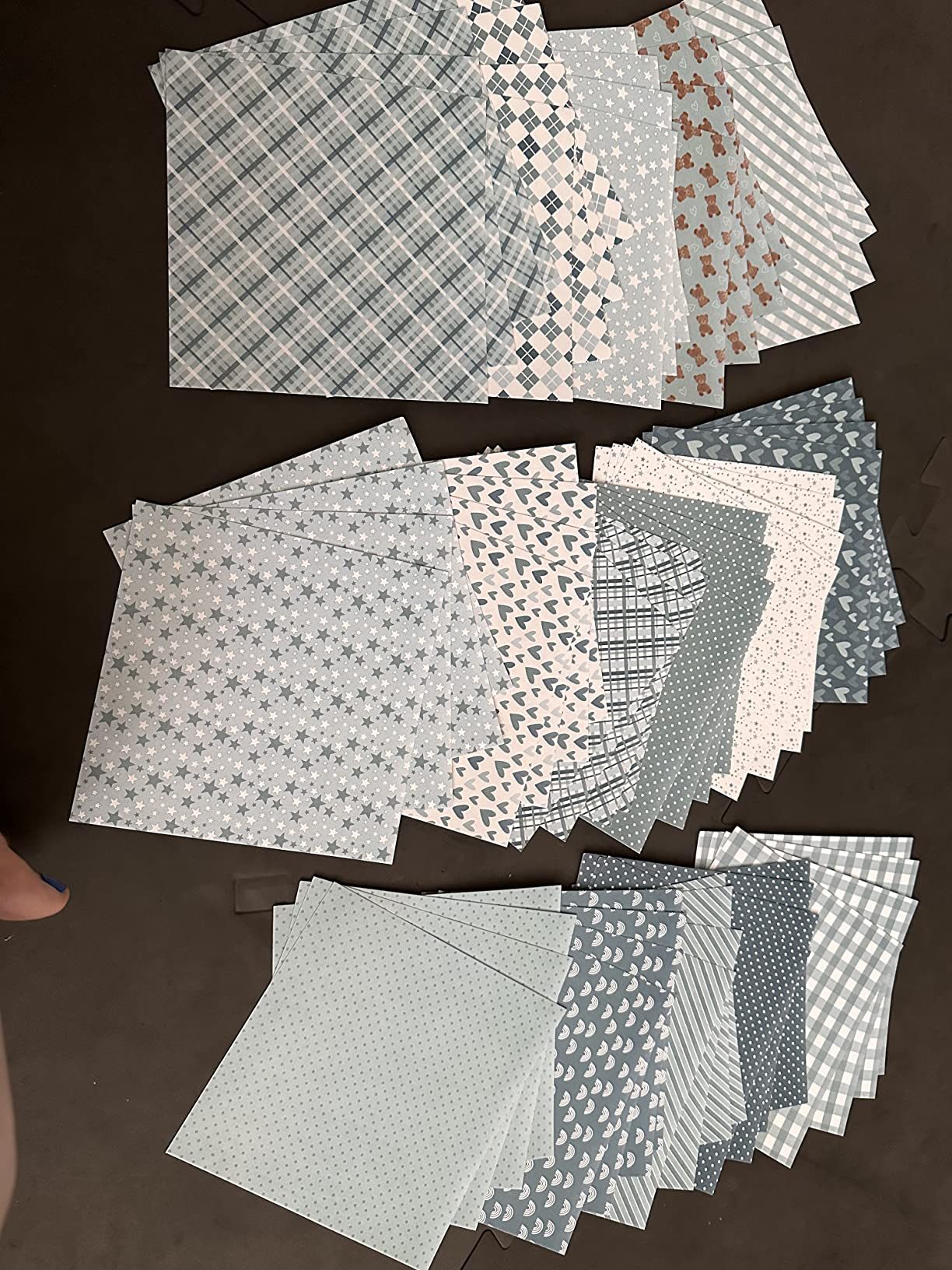 Amazon.com : 6x6 Pattern Paper Pack – Baby Boy - for New Born Gender ...