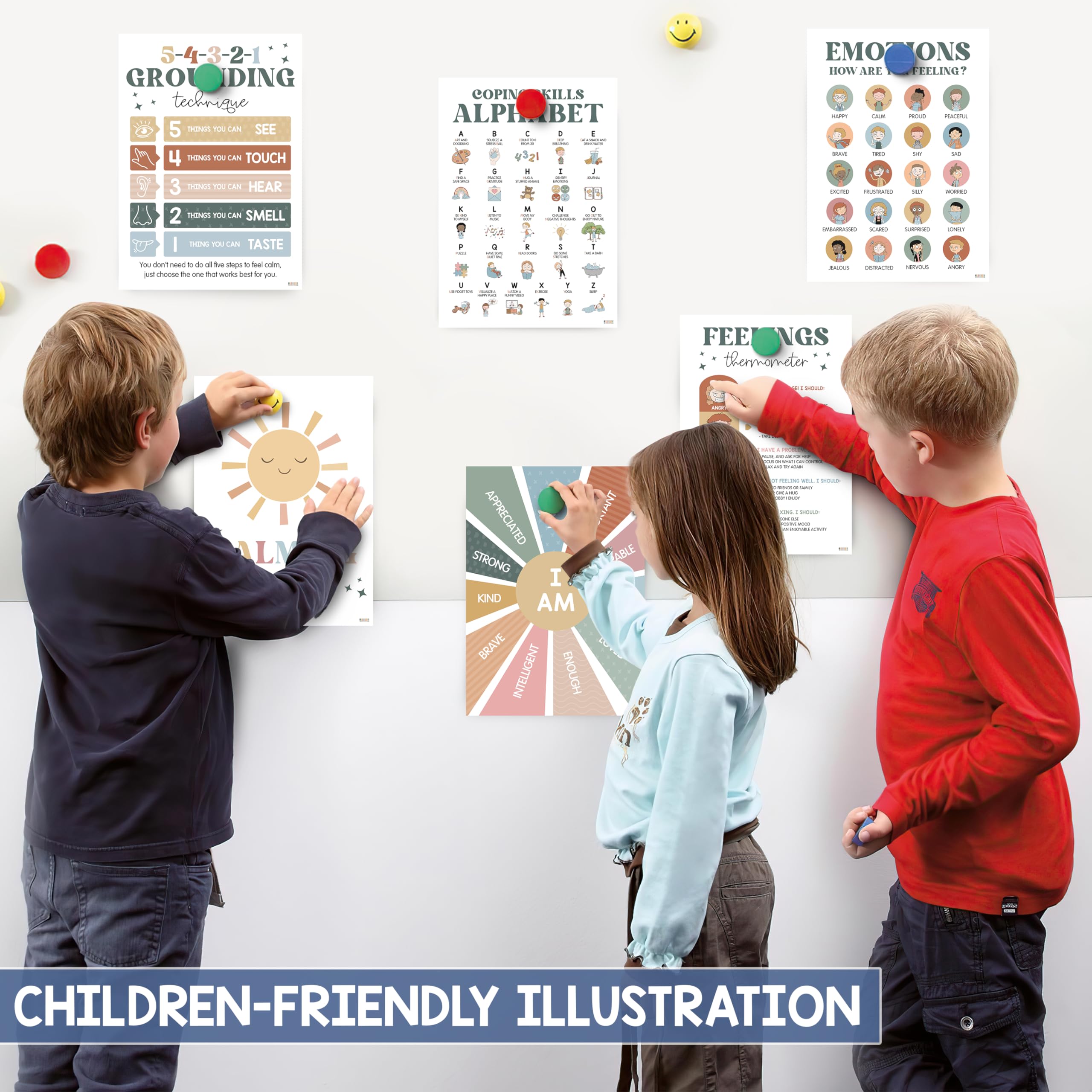 Snapklik.com : 12 Retro Calming Corner Classroom Posters