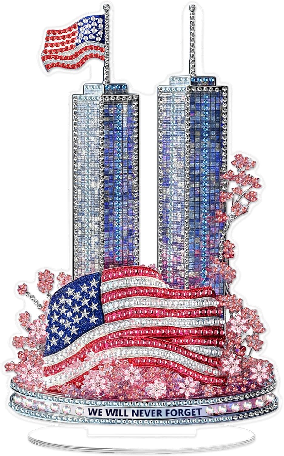Amazon.com: MAXBYE Twin Towers Tabletop Diamond Art Painting Kit, DIY ...