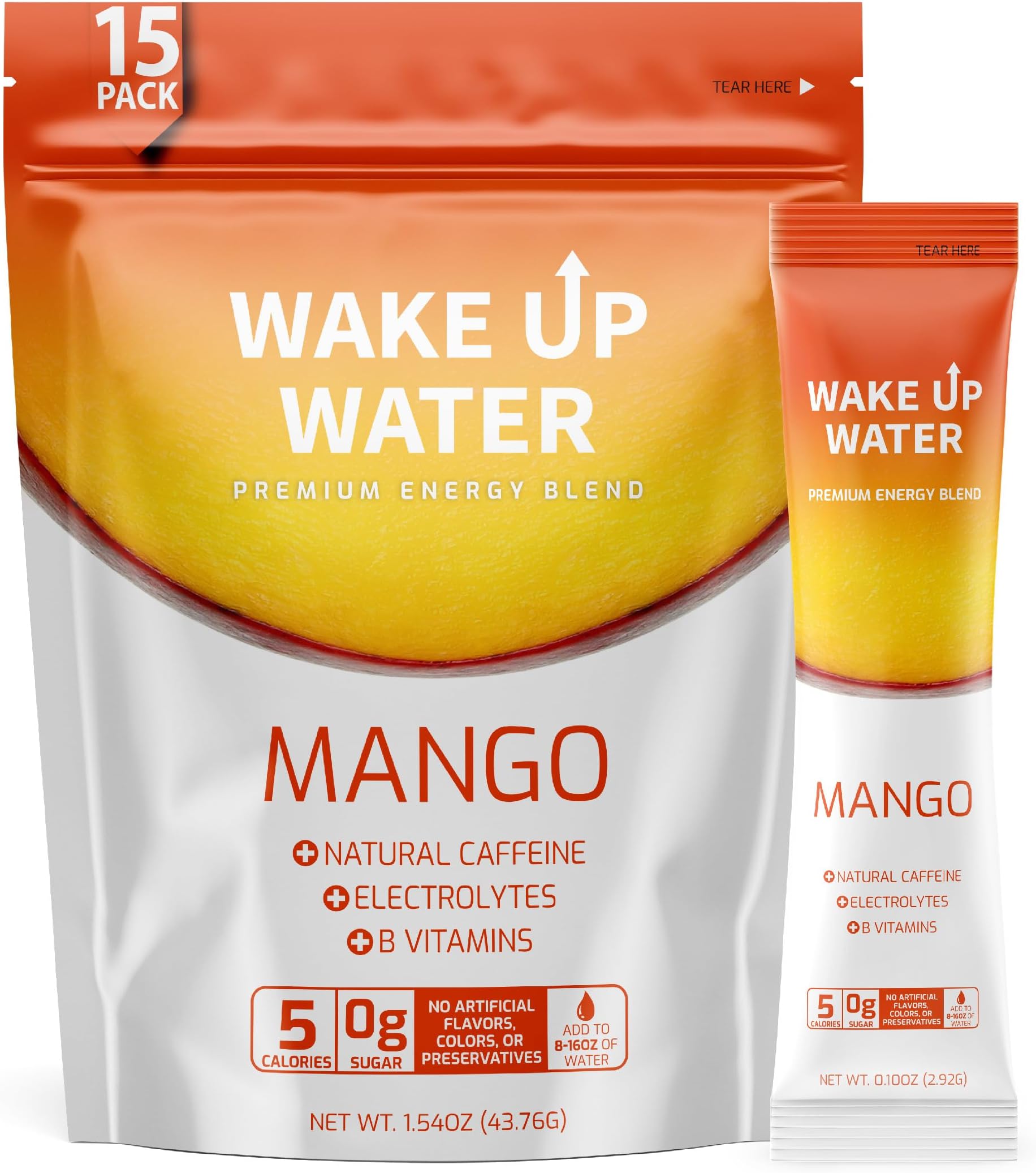 Amazon.com : Wake Up Water Energy + Hydration Mix – Energy + Hydration ...
