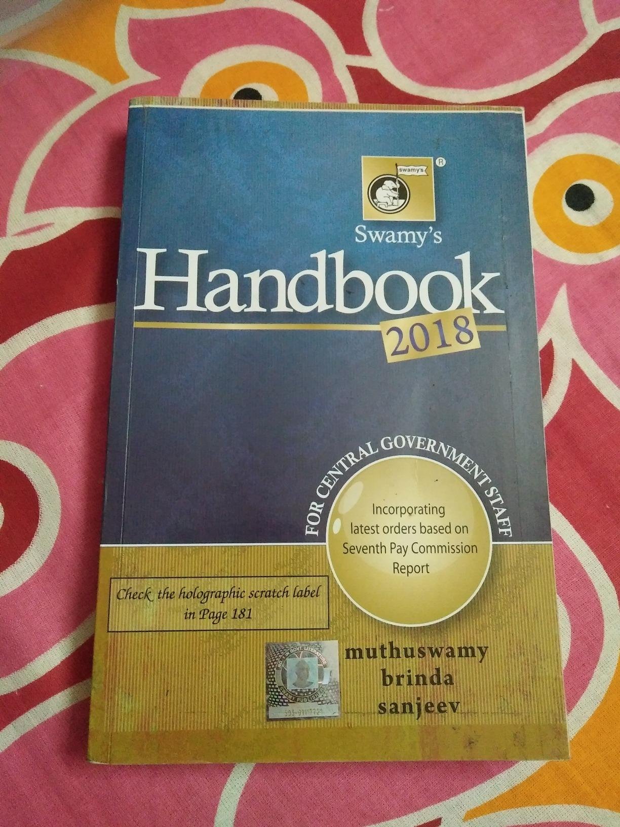 Buy Swamy’s Handbook 2018 - English Edition for Central Government ...