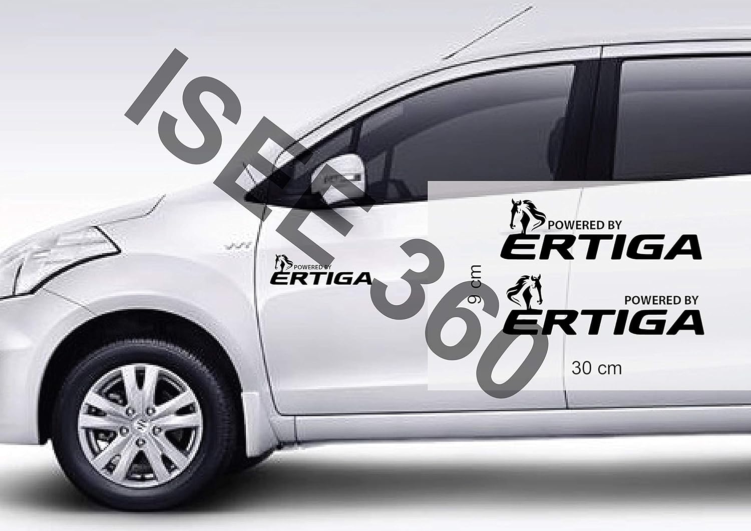 ISEE 360® Ertiga Car Stickers and Graphics Exterior Sides Door Powered ...