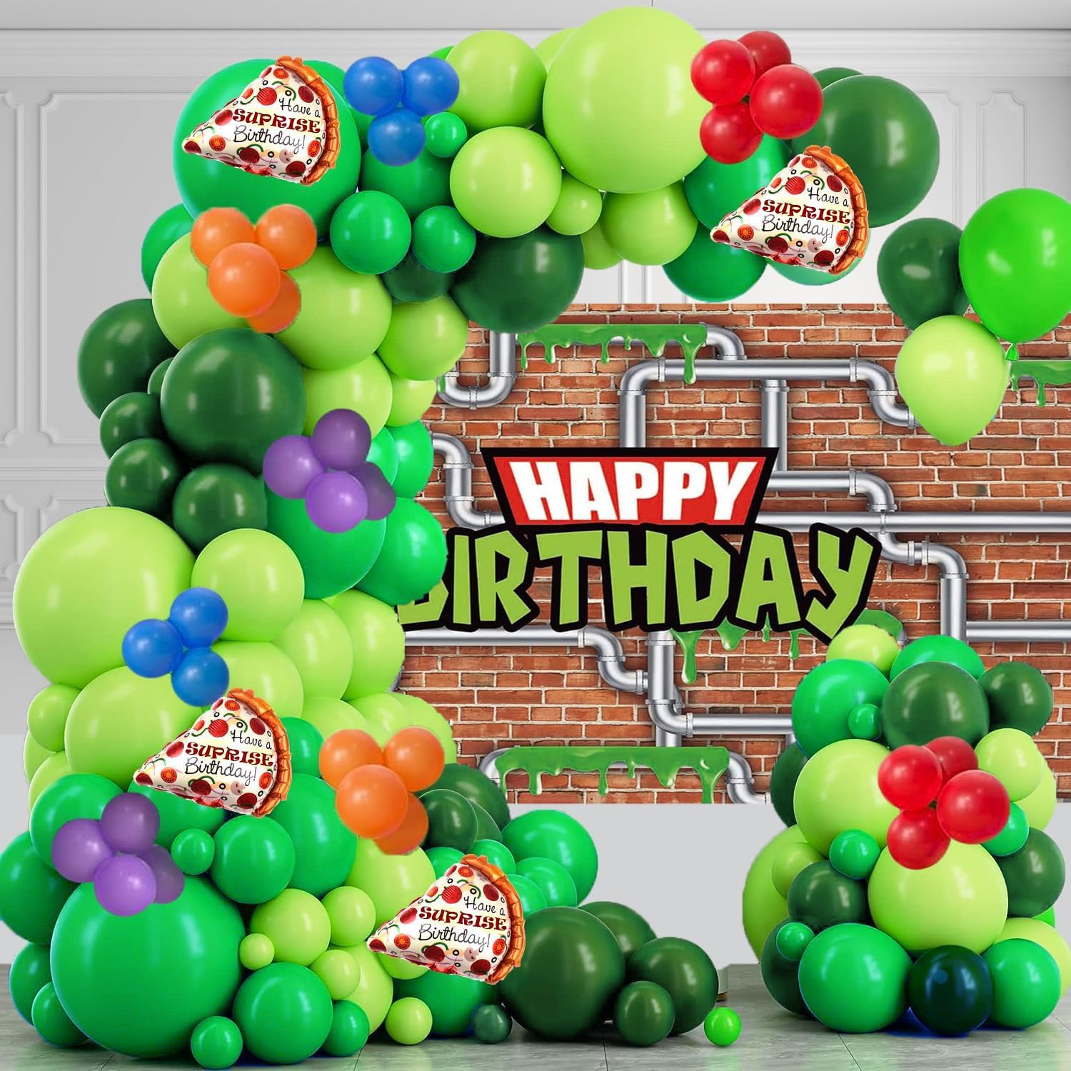 Amazon.com: Turtle Birthday Party Supplies party decoration 152pcs ...