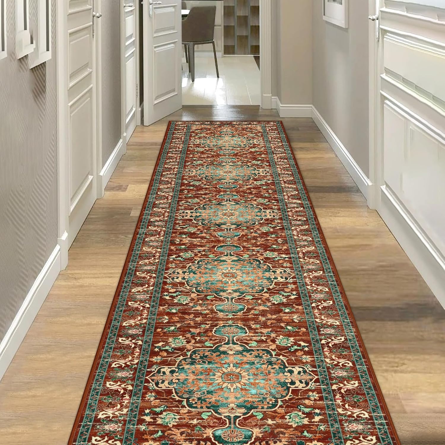 Amazon.com: U'Artlines 2' x 12' Long Boho Hallway Runner Rug, Non Slip ...