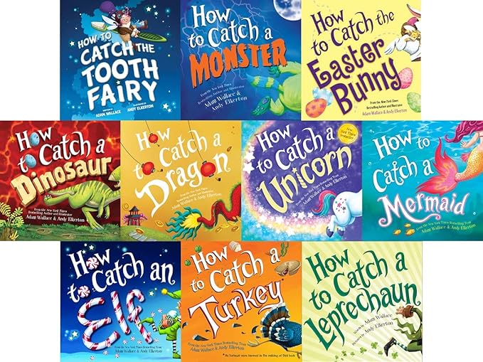 How to Catch Books for Kids Set: Adam Wallace, Andy Elkerton: Amazon ...