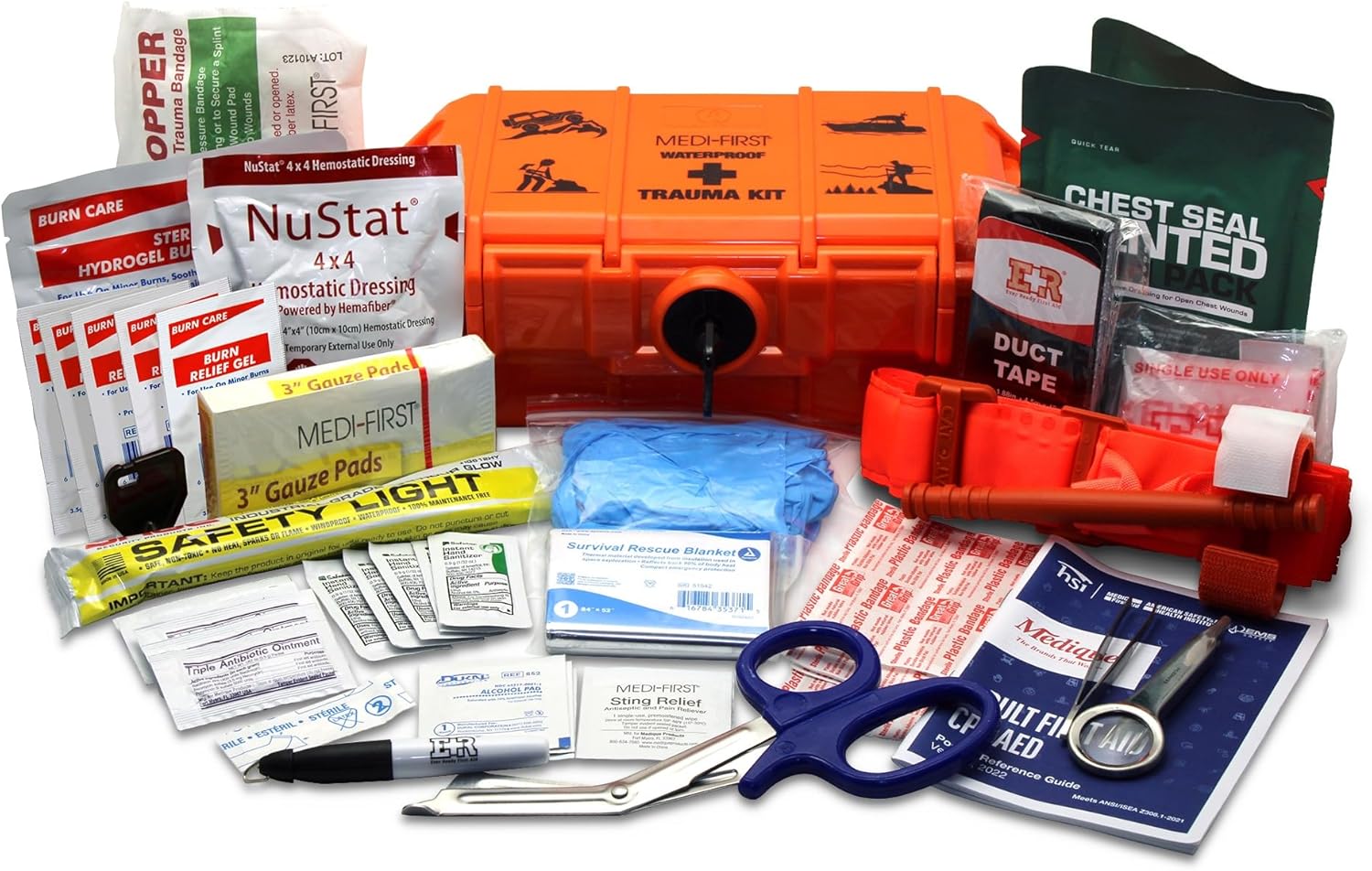 Amazon.com: Medi-First Waterproof Outdoor Trauma Kit : Health & Household