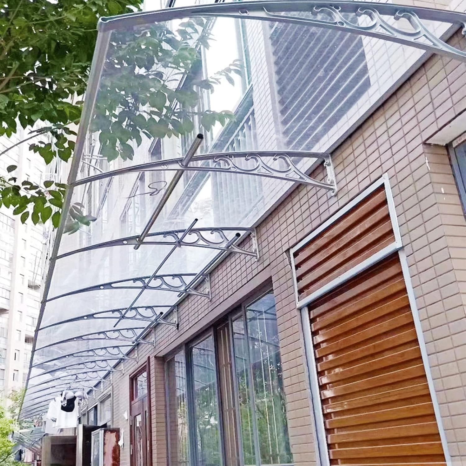 Amazon.com: SHEFERT Rain Protection Polycarbonate Door Canopy,Modern ...