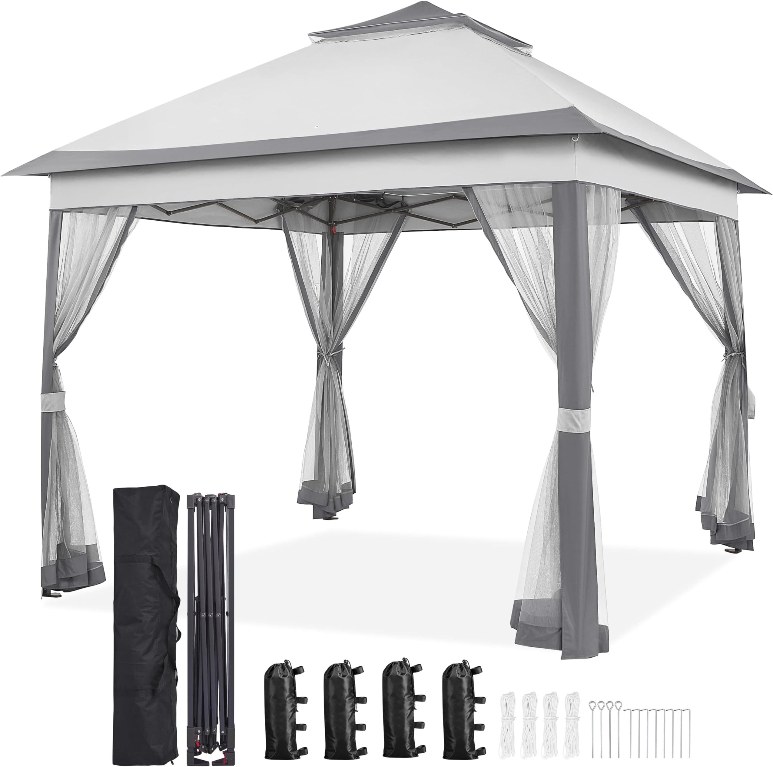 Amazon.com : DSDFGHJH 11x11 Pop Up Gazebo Outdoor Canopy Shelter ...