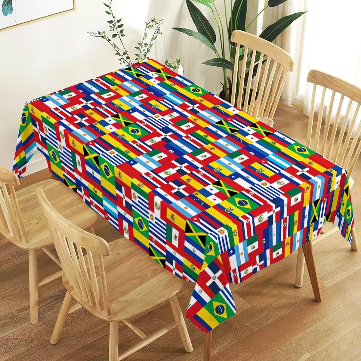 Amazon.com: Heyfary Hispanic Heritage Month Tablecloth Latino Countries ...
