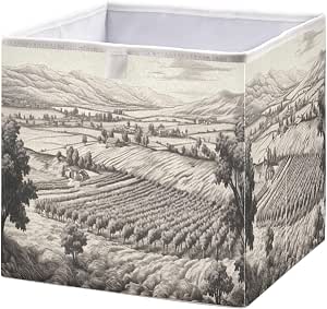Amazon.com: xigua Farm Scene with Trees Storage Cubes 11x11 Inch ...